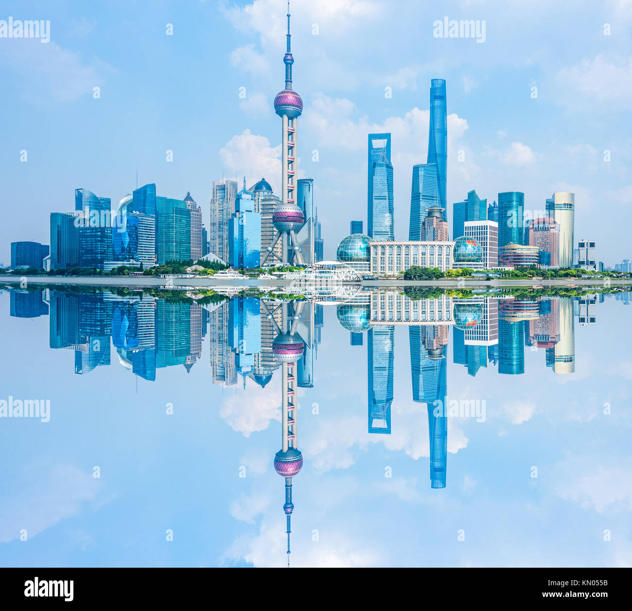 Shanghai skyline panorama in China Stock Photo - Alamy