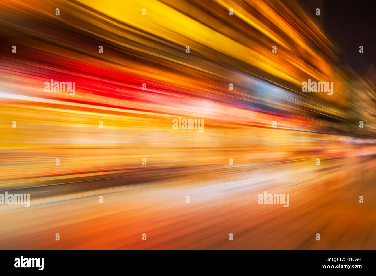 Colorful Light Trails At Night Stock Photo - Alamy