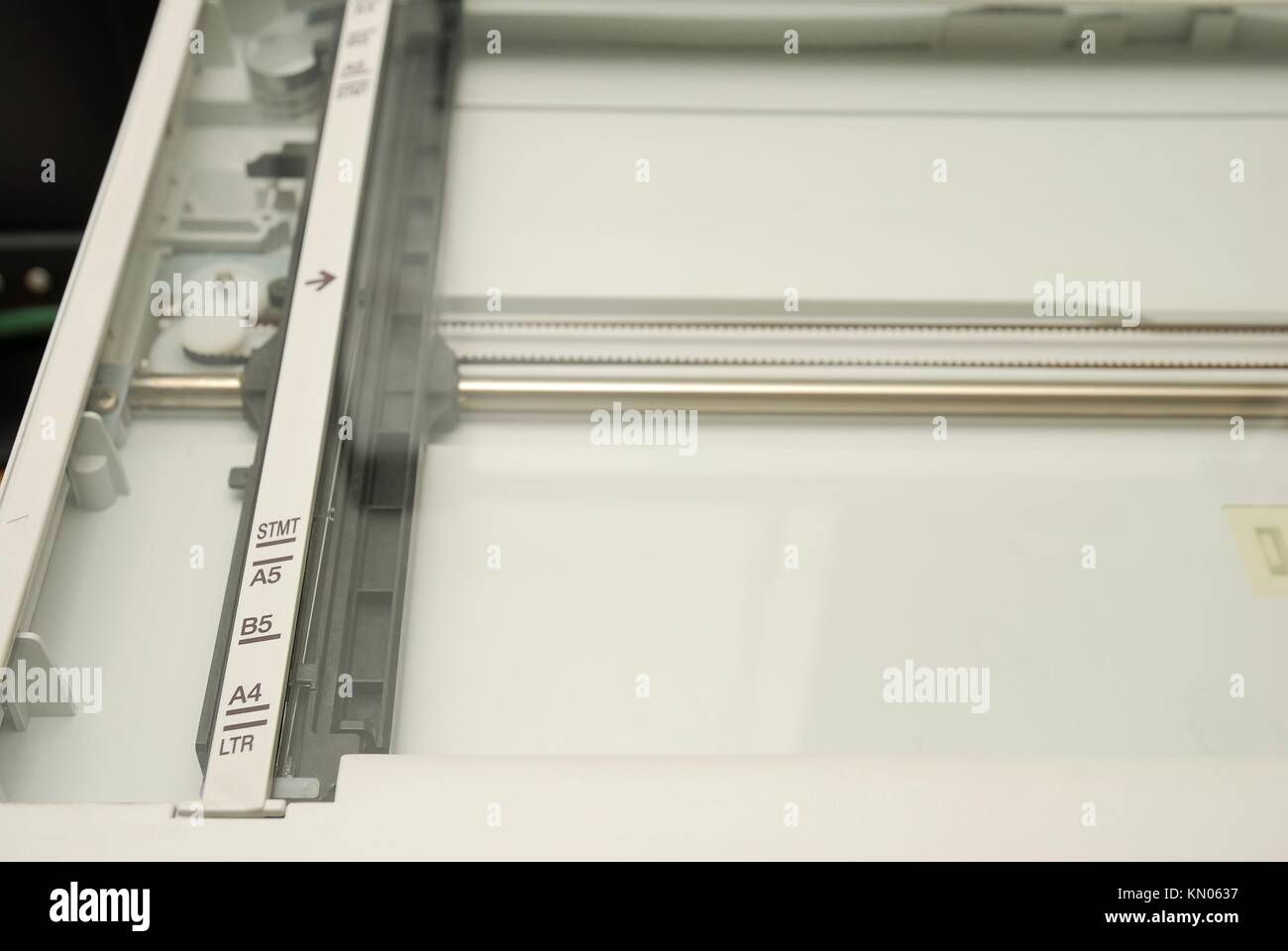 Inside view of generic scanner. For business and work objects, and ...