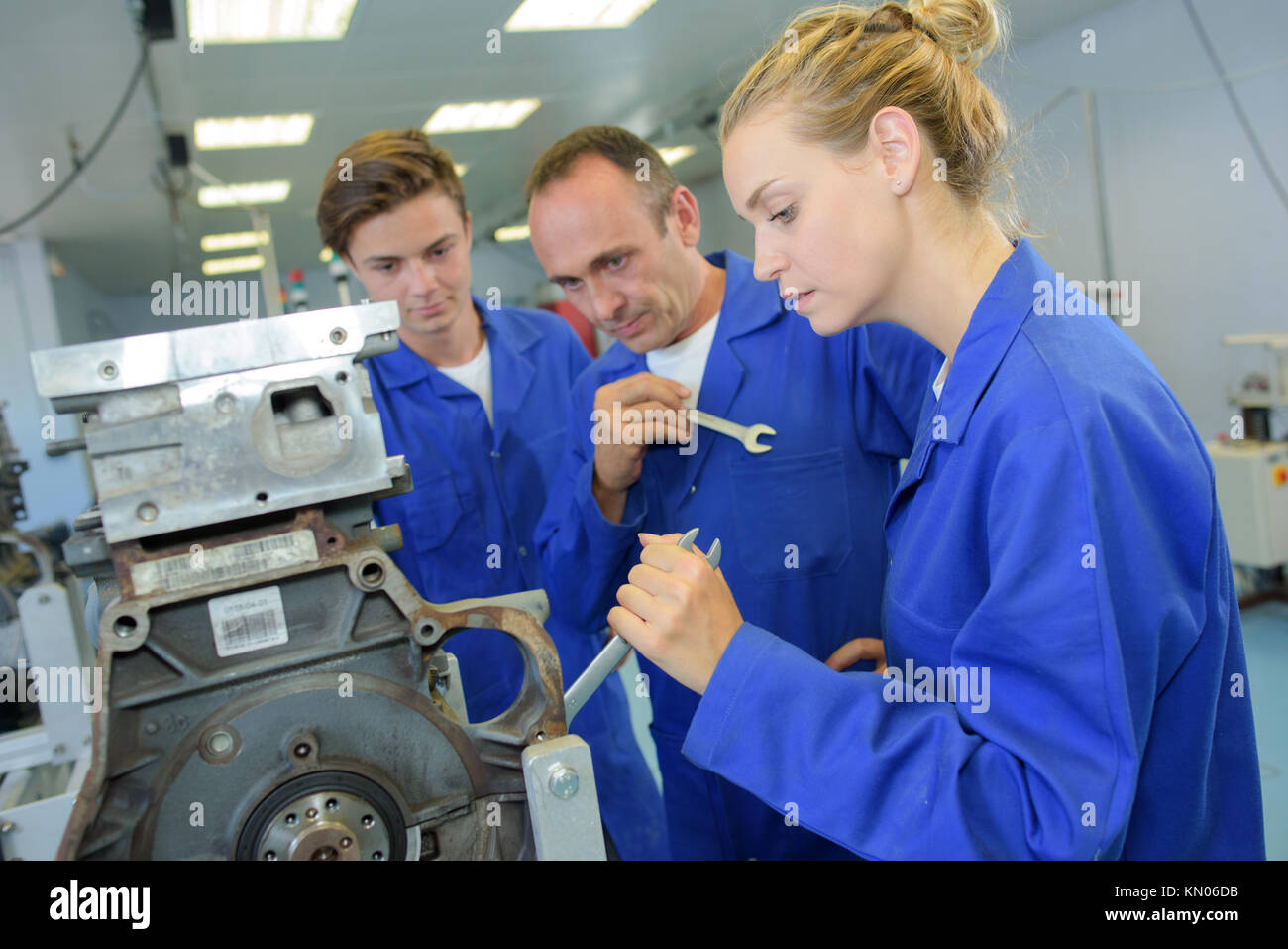 Female apprentice working on hi-res stock photography and images - Alamy