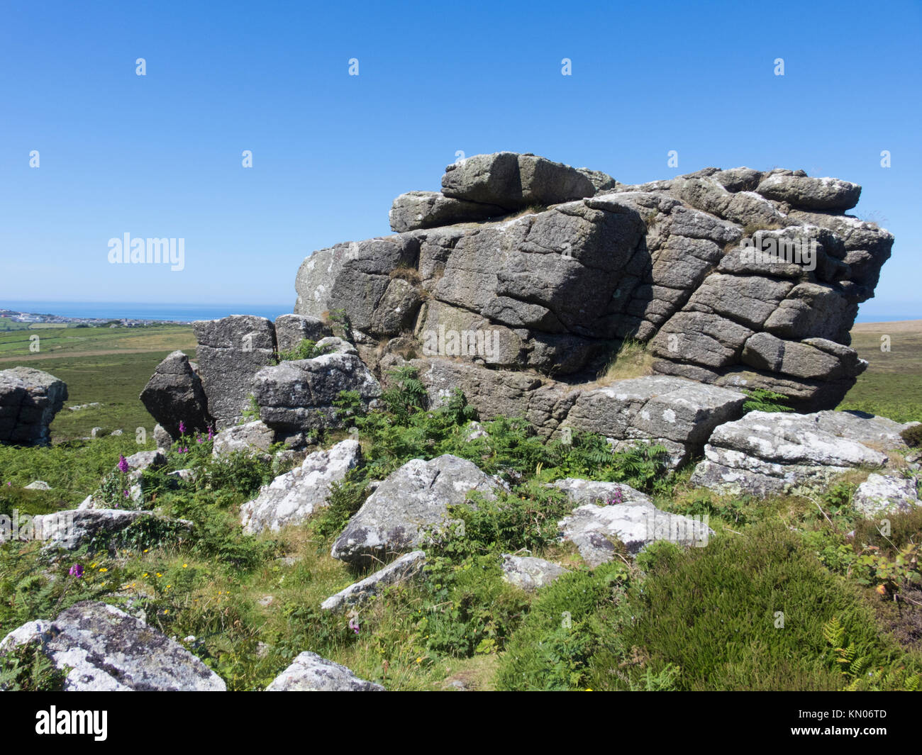 Carn Kenidjack, Carnyorth Common, Cornwall, England, UK in June Stock ...