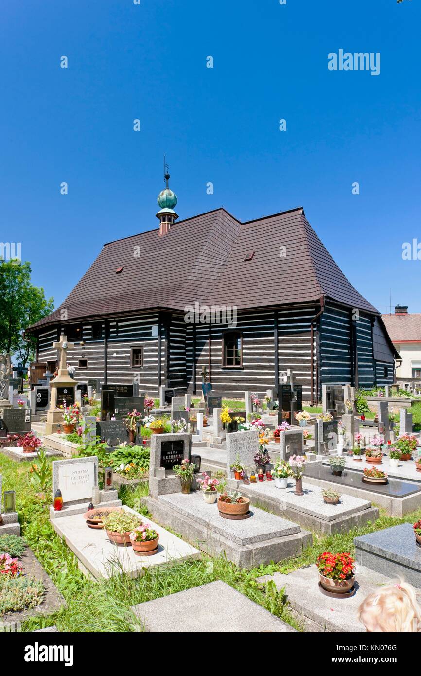 wooden church in Slavonov, Czech Republic Stock Photo - Alamy