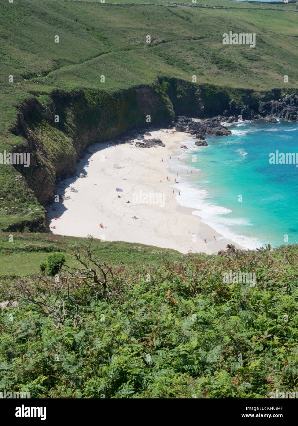 Portheras Cove, North Cornwall Coast, Cornwall, England, UK in Summer ...