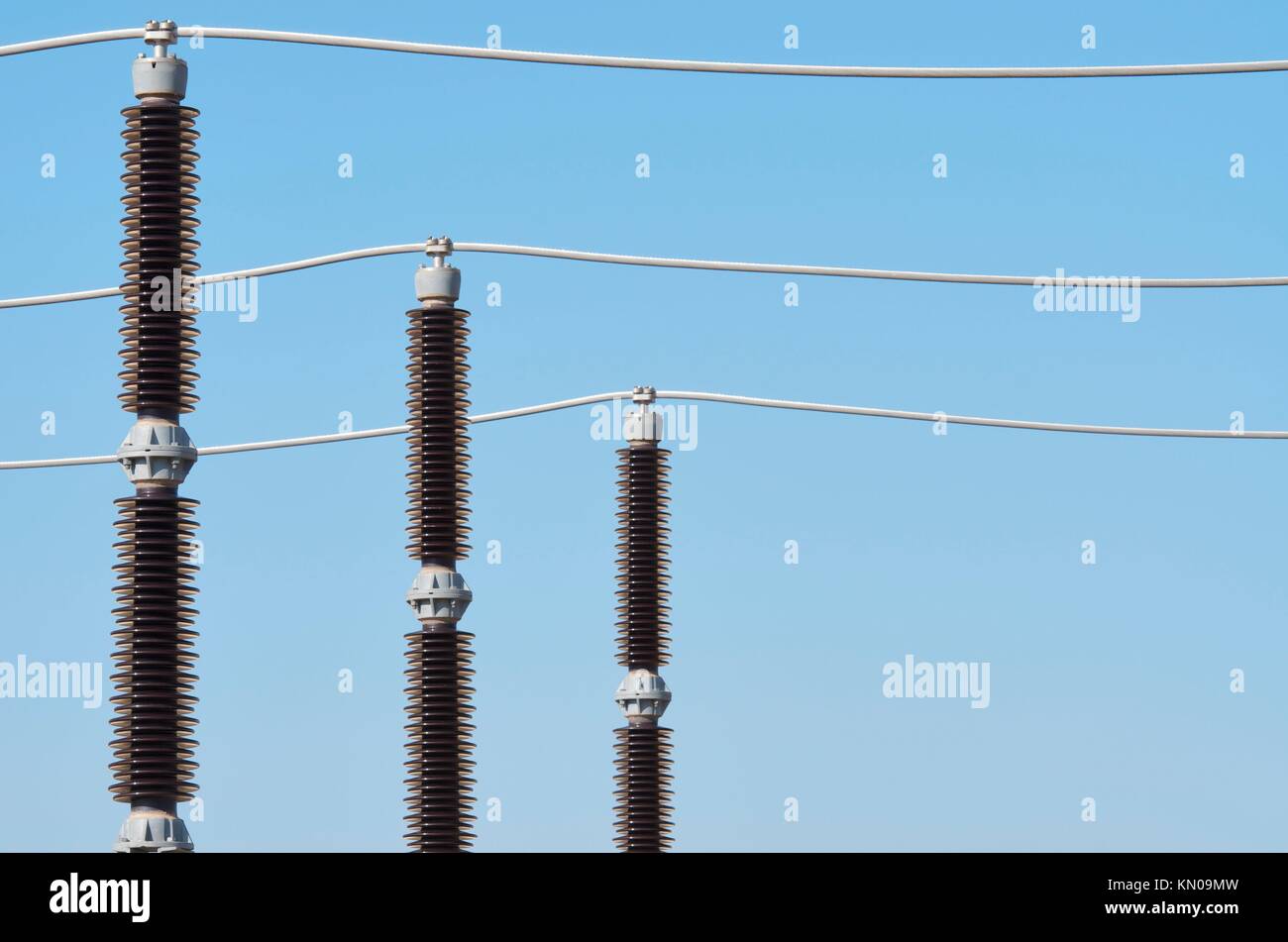forefront of the elements of an electrical substation Stock Photo - Alamy