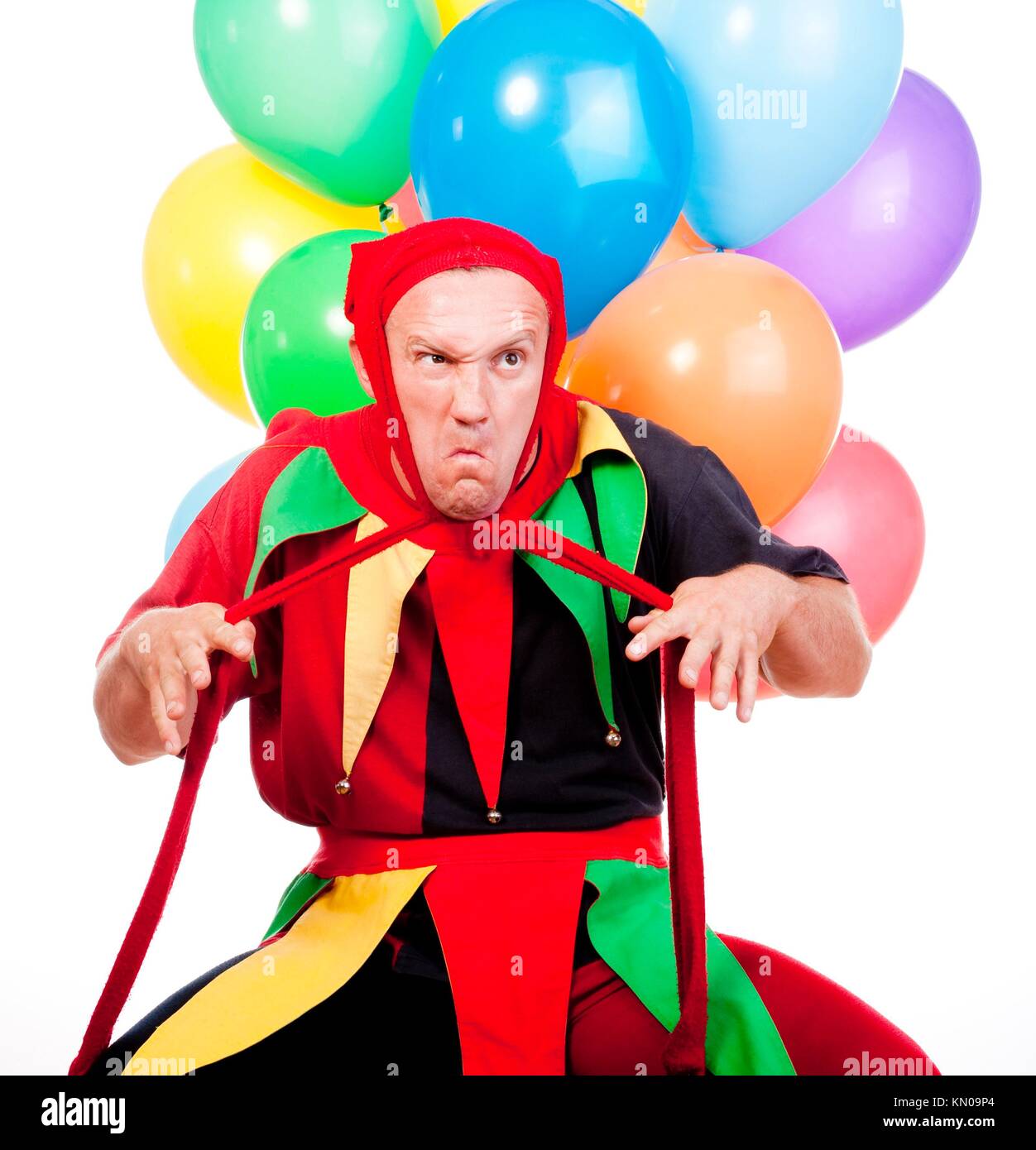 Jester balloon hi-res stock photography and images - Alamy