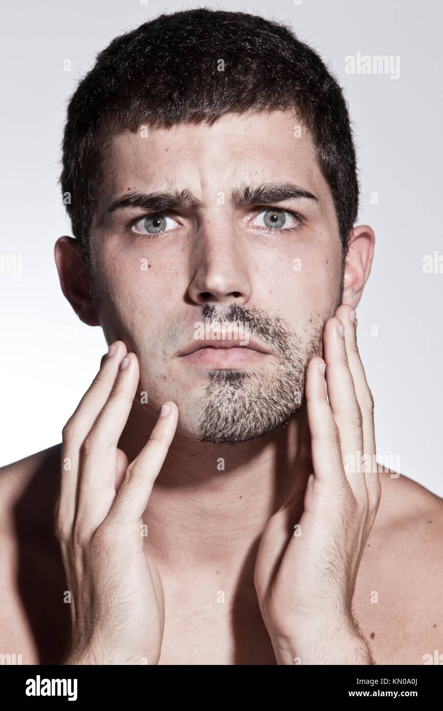 Half shave hi-res stock photography and images - Alamy