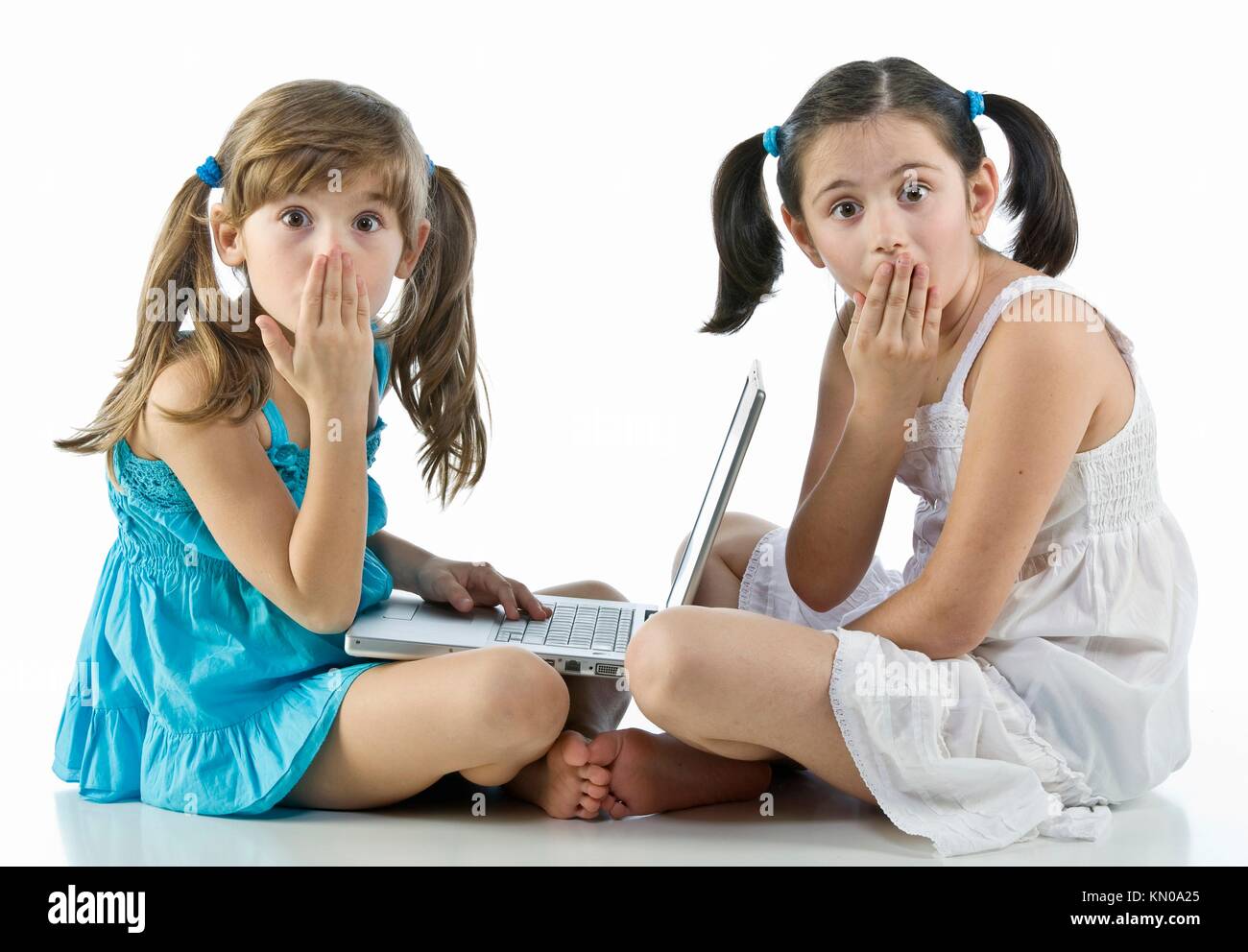 girls with computers Stock Photo - Alamy