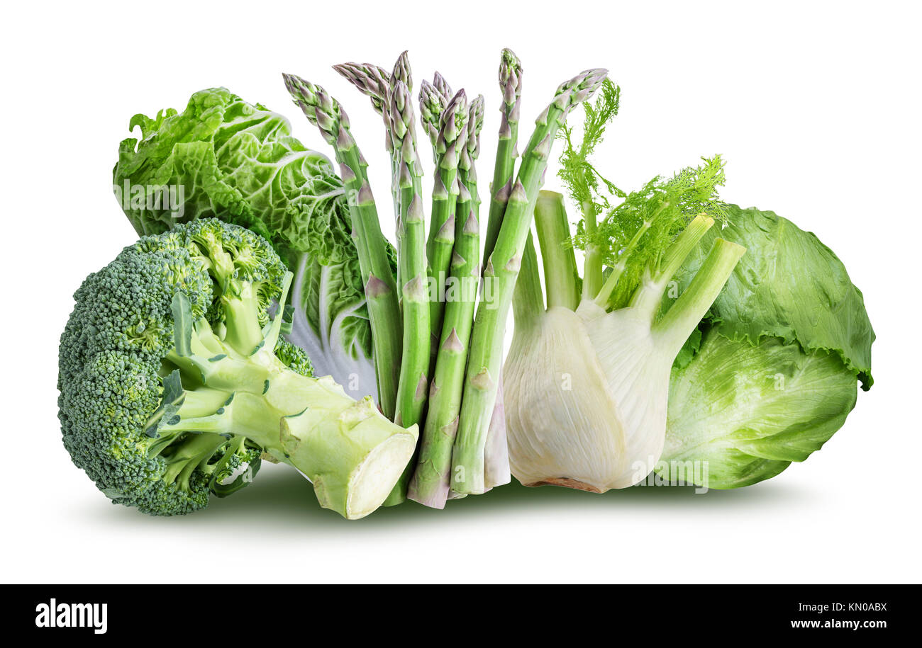 Vegetables isolated on white background with clipping path Stock Photo ...