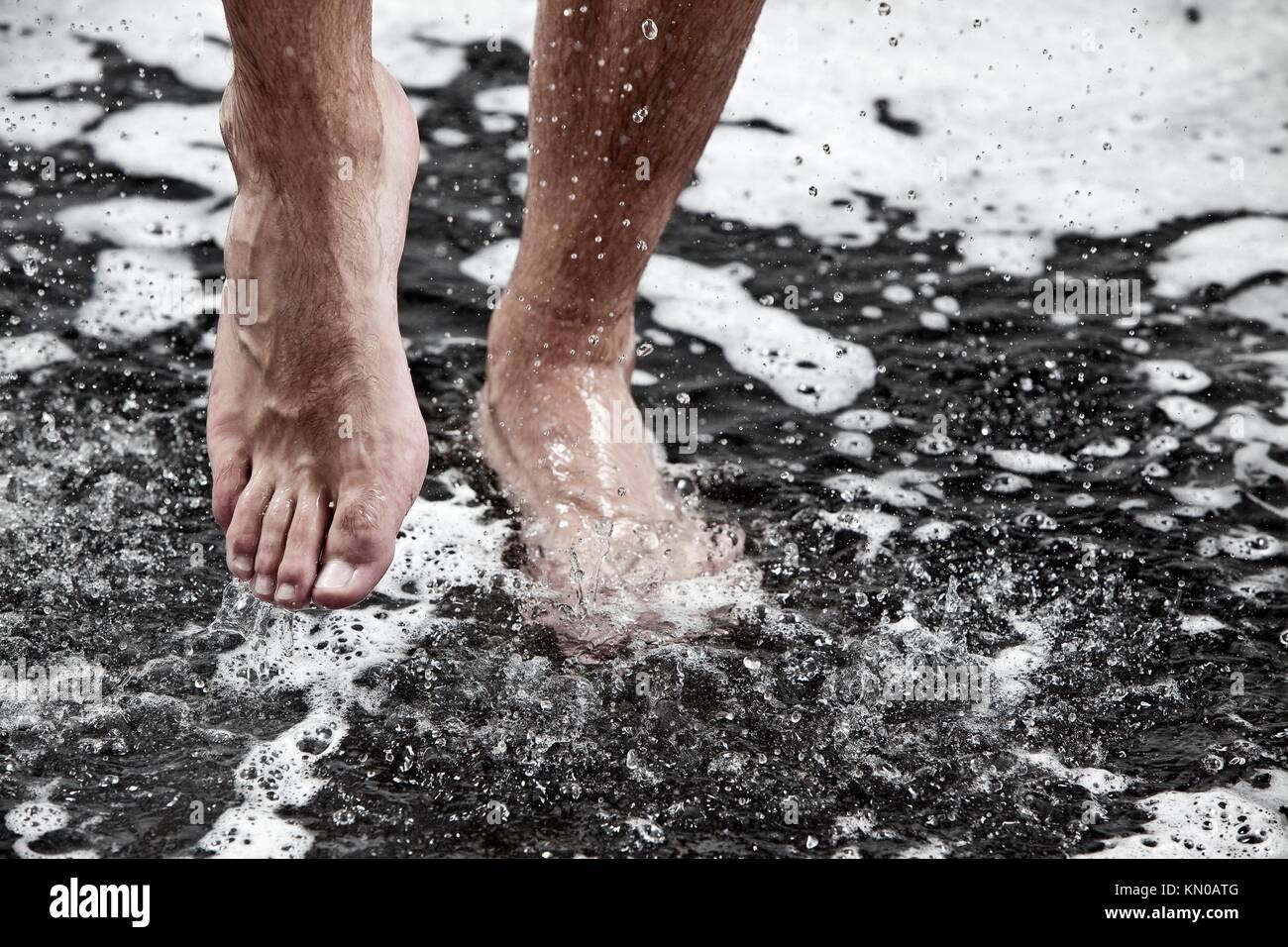 Foot in the shower hi-res stock photography and images - Alamy