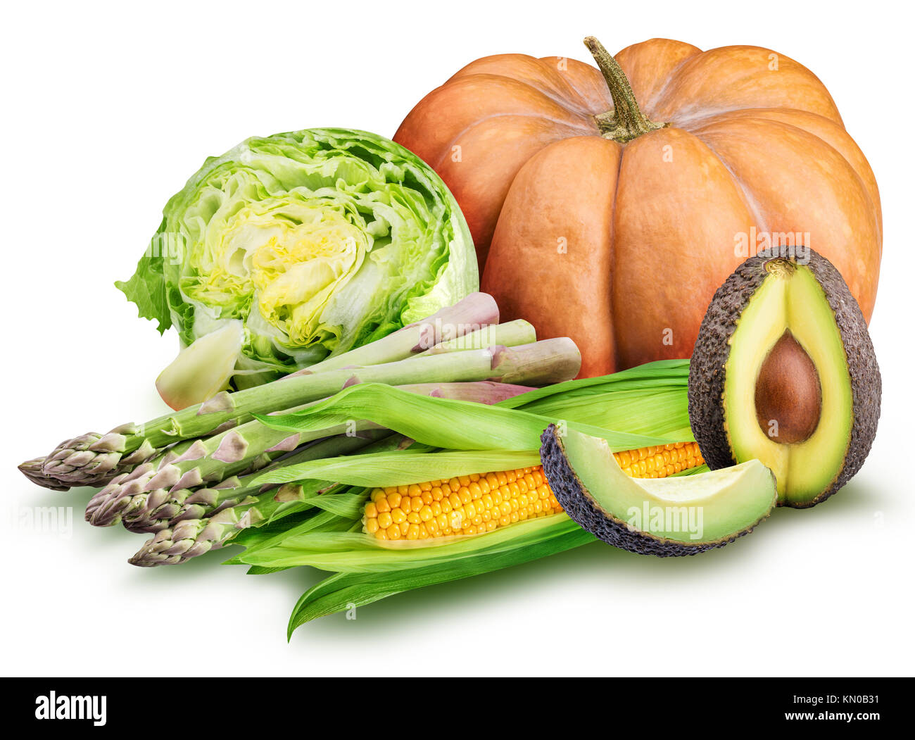 Vegetables isolated on white background with clipping path Stock Photo ...