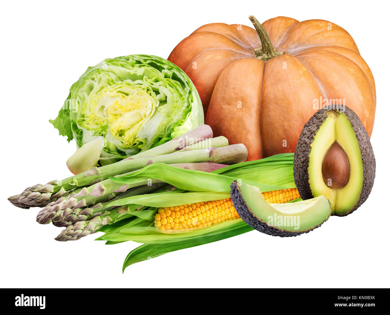 Vegetables isolated on white background with clipping path Stock Photo ...