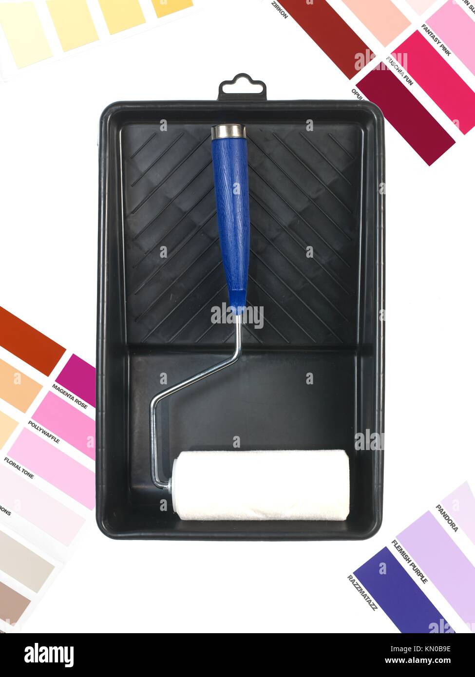 Painting equipment isolated on a white background Stock Photo - Alamy