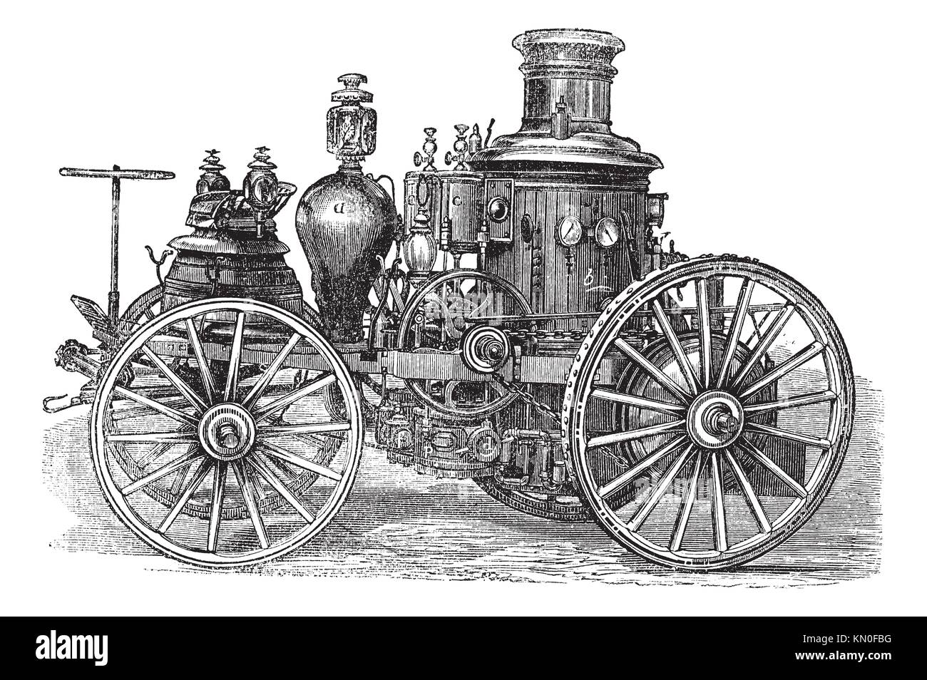 Vintage Fire Engraving High Resolution Stock Photography and Images - Alamy