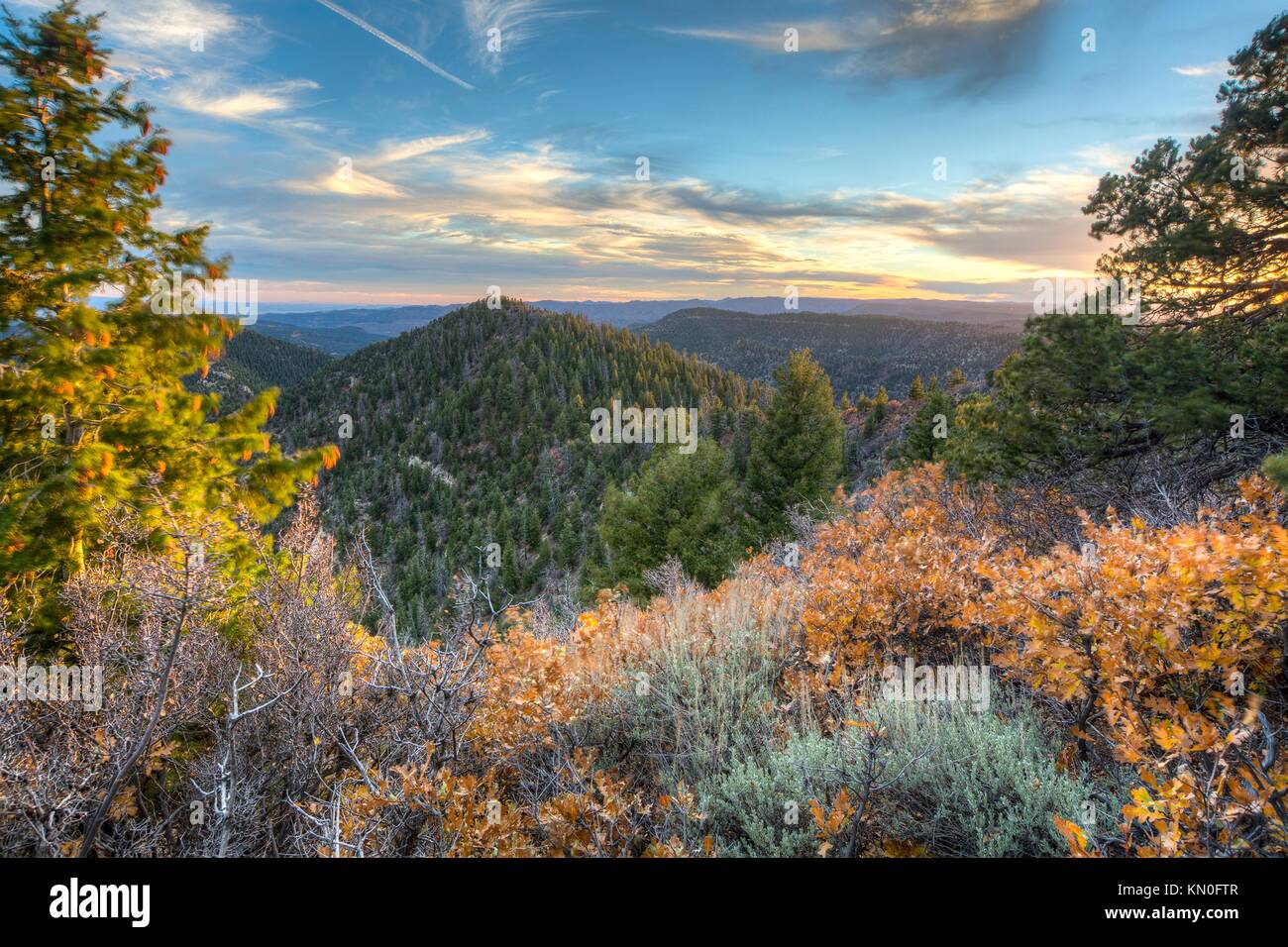 The sun sets over the Book Cliffs mountain range at the Book Cliffs ...