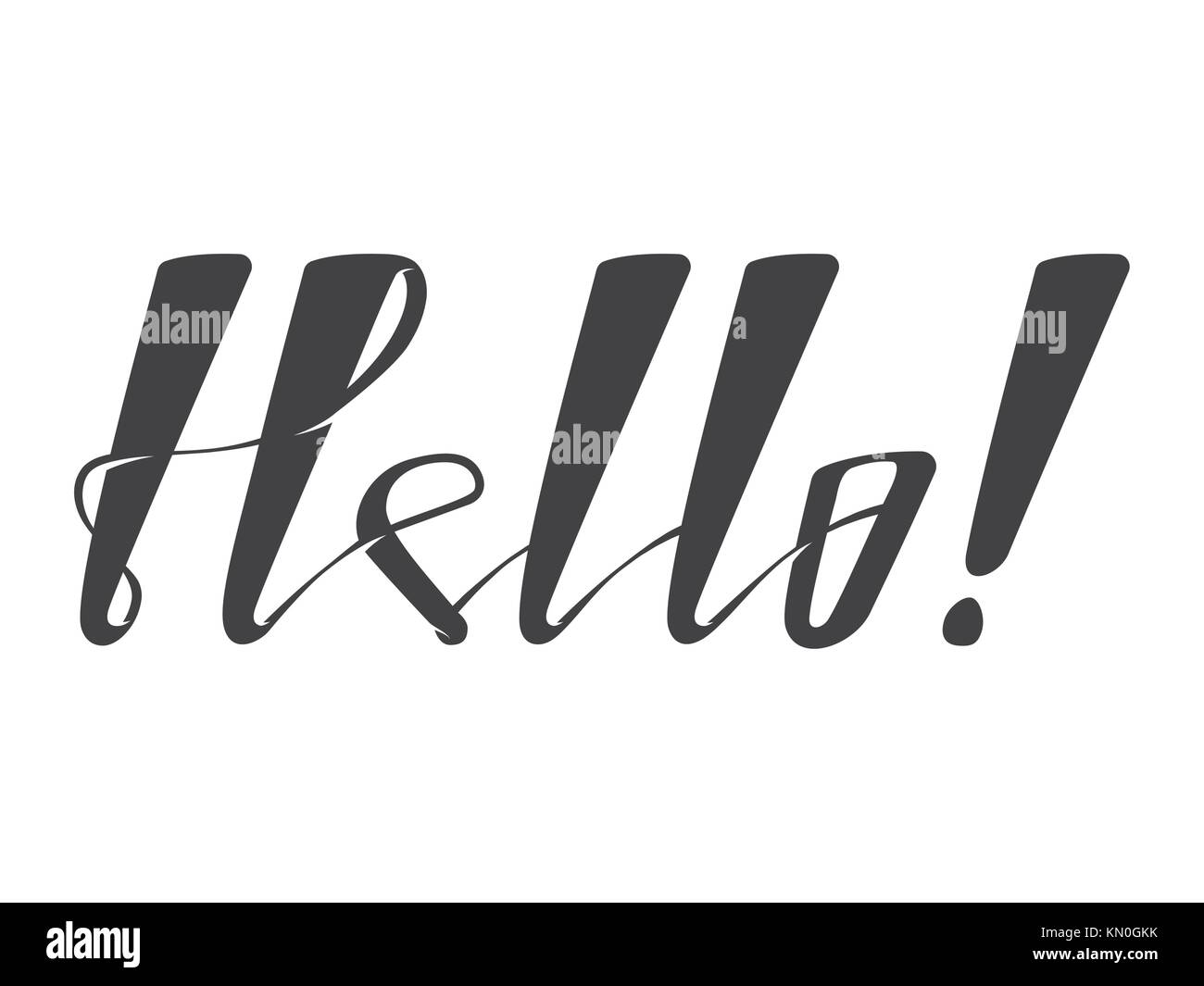 Handwritten letter hi Cut Out Stock Images & Pictures - Alamy