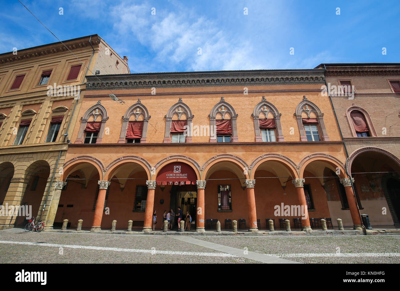 Portica of the Corte Isolano, one of the prime examples of Roman-Gothic ...