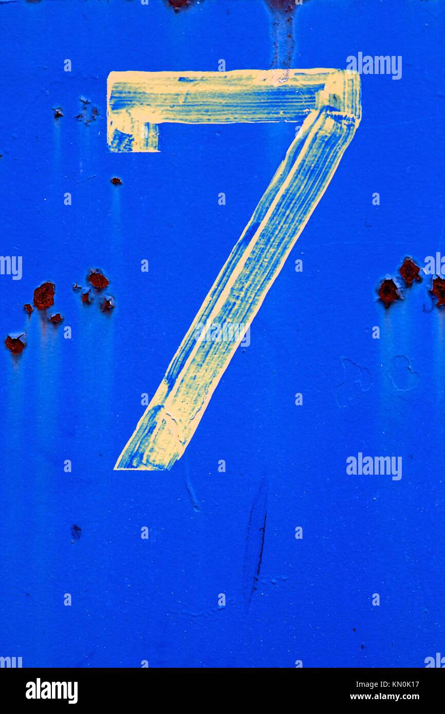 Yellow number 7 hi-res stock photography and images - Alamy