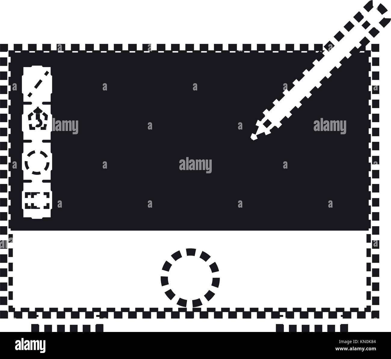 Designer using drawing tablet Stock Vector Images - Alamy