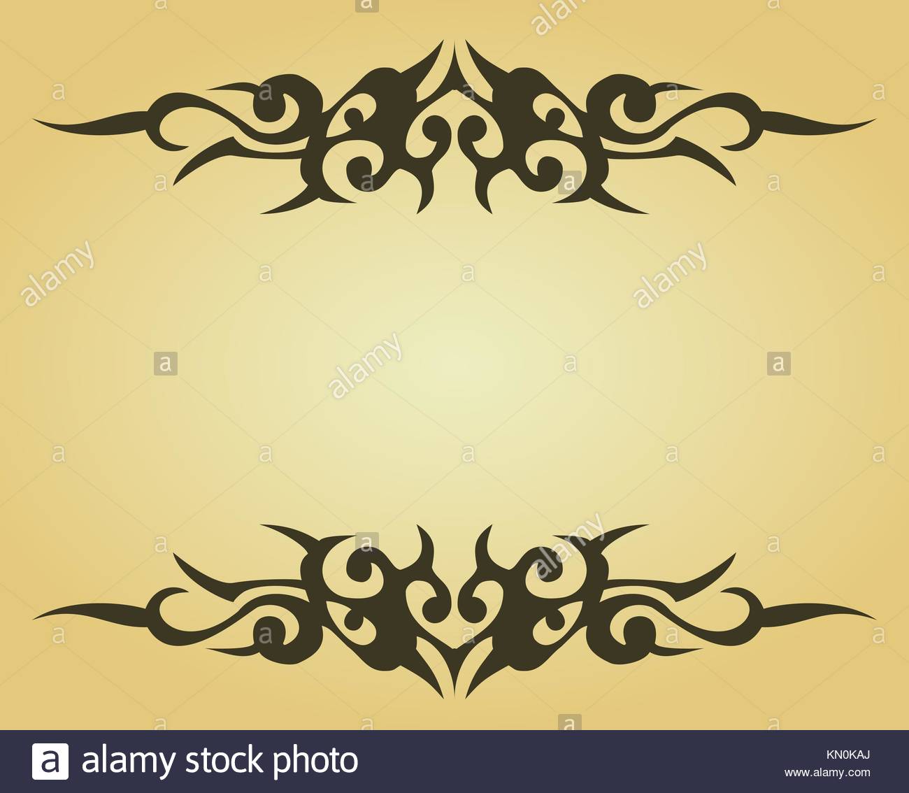 Abstract Scroll Tribal Sign Stock Photos & Abstract Scroll Tribal Sign ...
