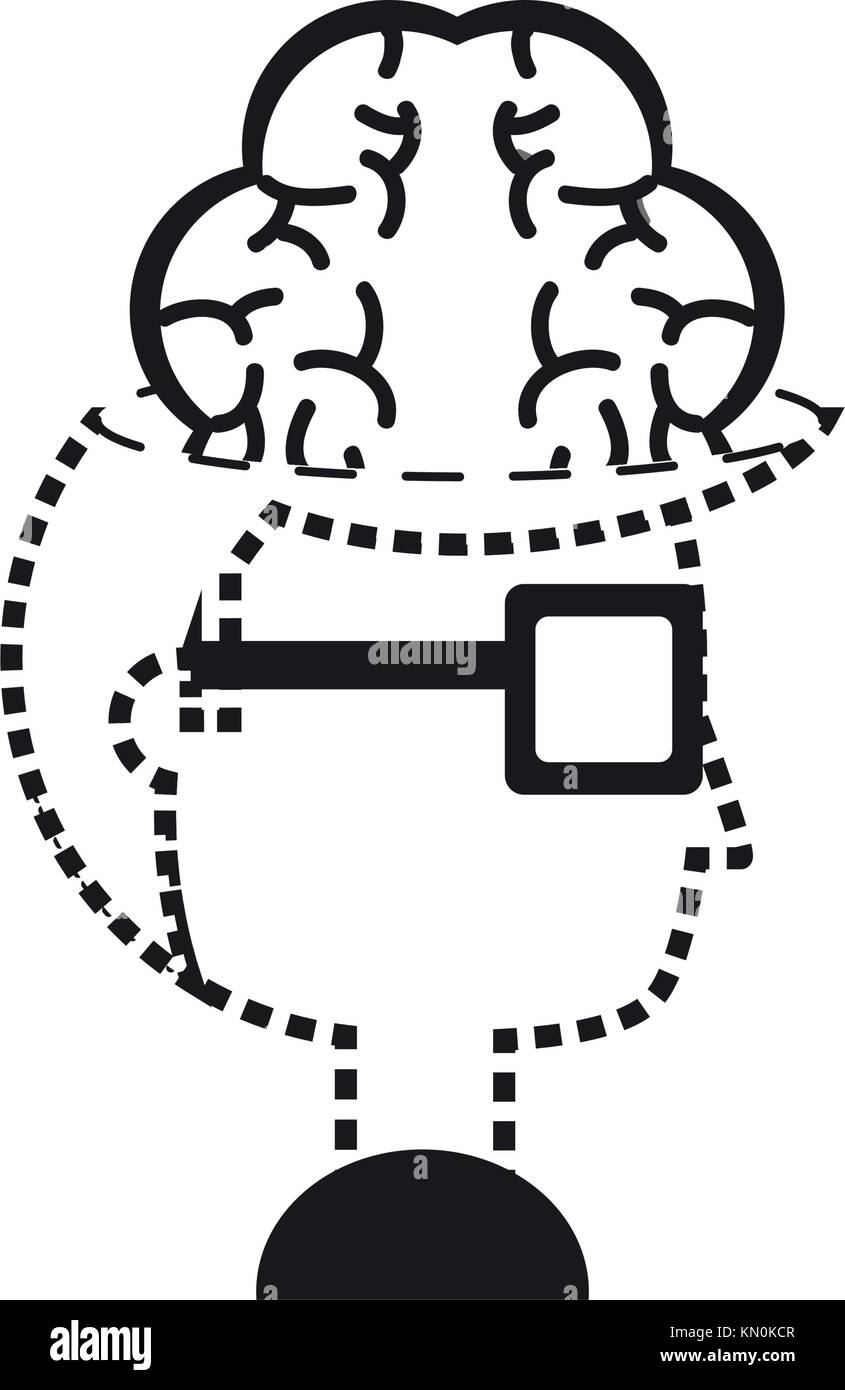 man head and brain icon Stock Vector Image & Art - Alamy