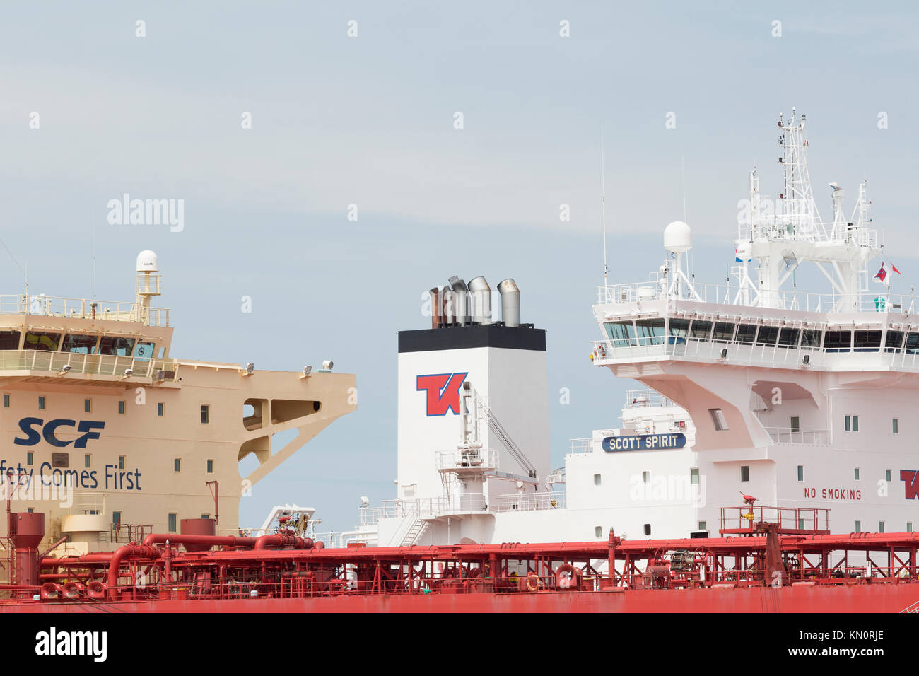Shuttle tank ships in Rotterdam Stock Photo - Alamy