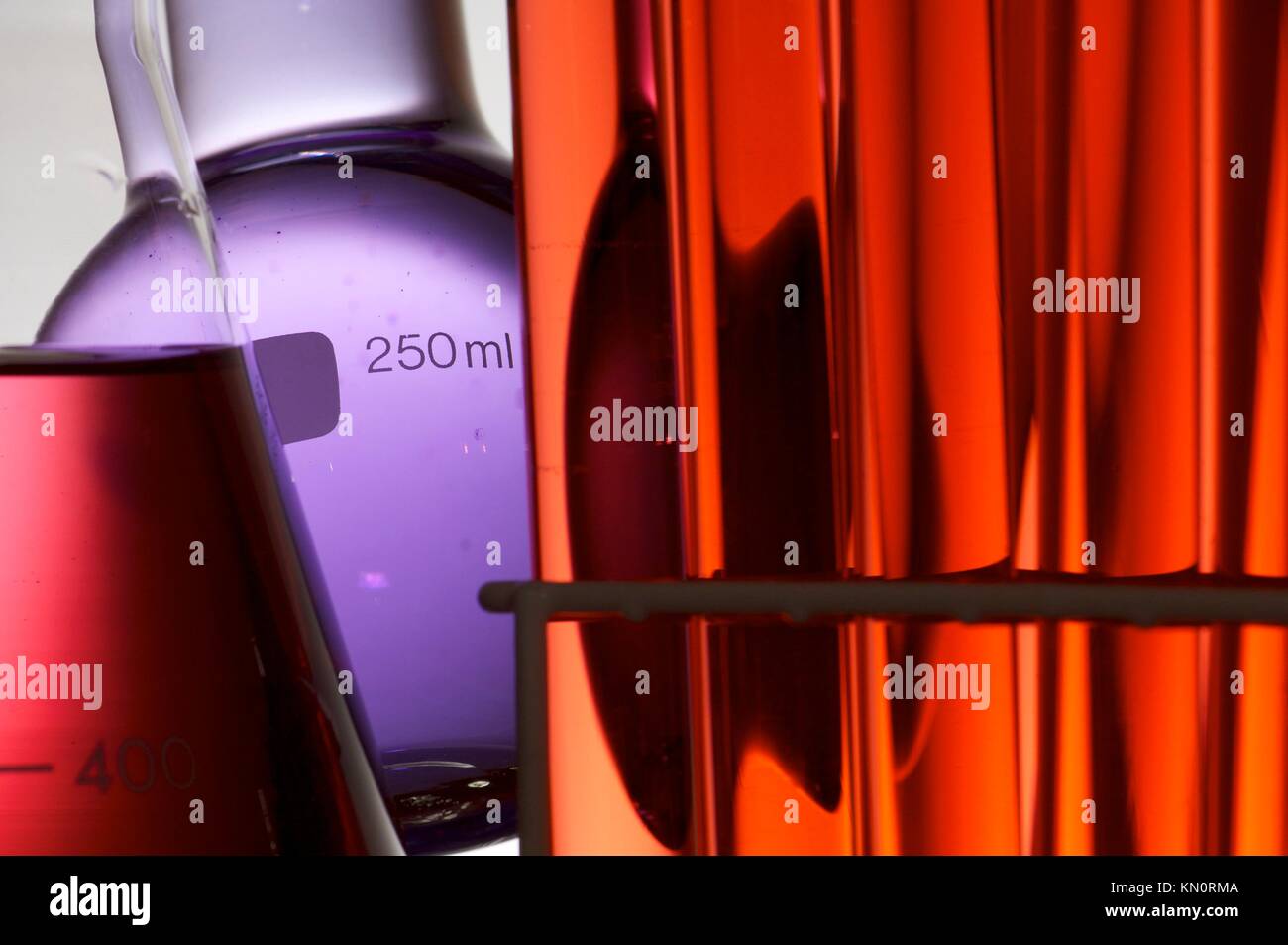 Purple liquid in glass beaker High Resolution Stock Photography and ...