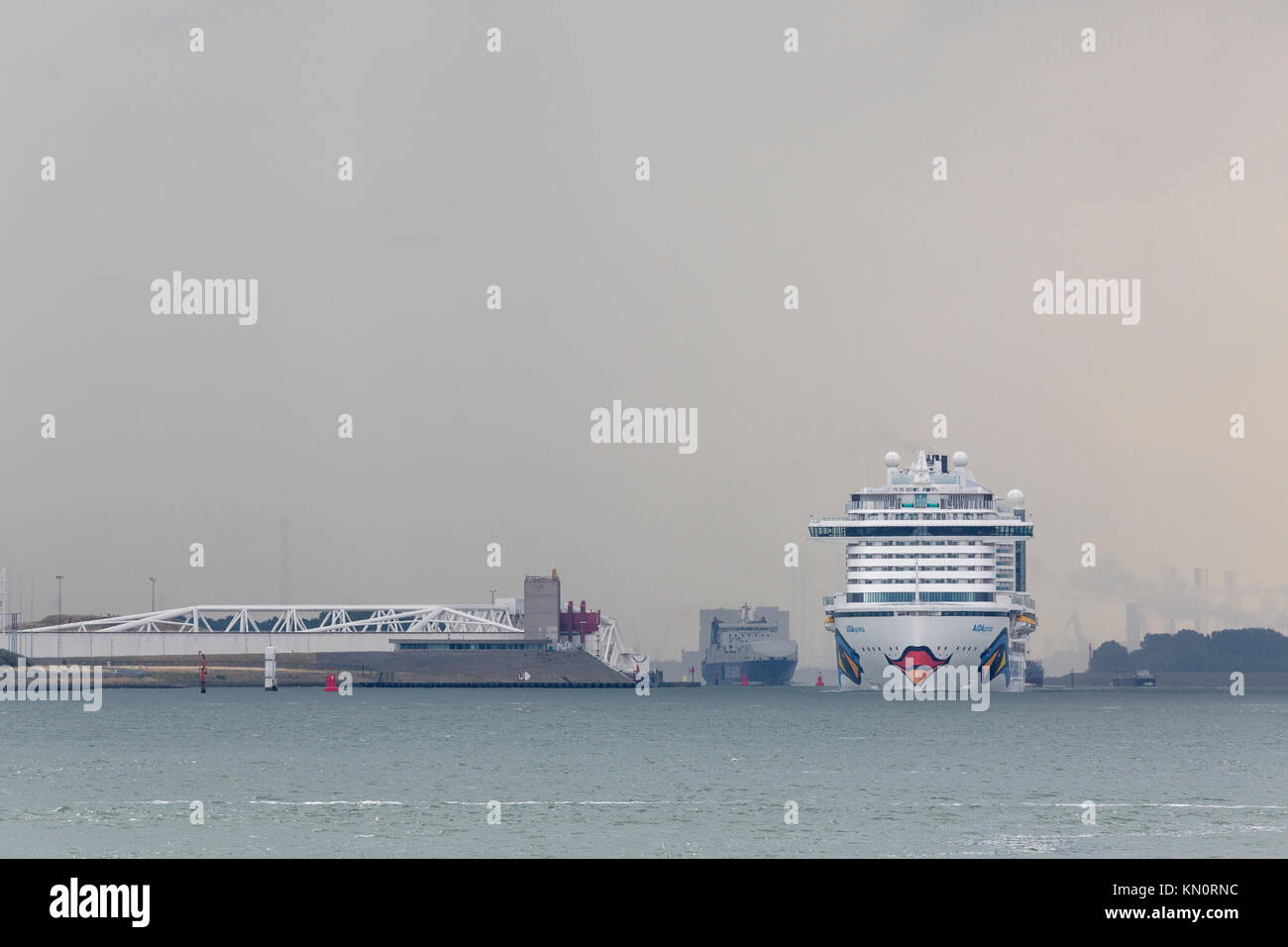 The Aida Cruises' Aida Prima departs Rotterdam Stock Photo - Alamy