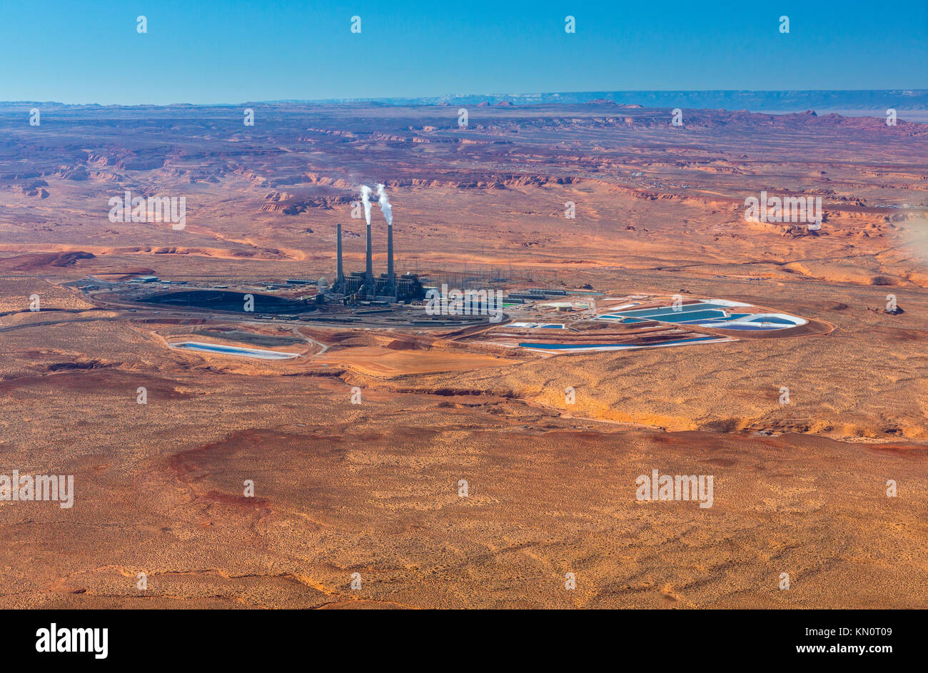 Power Plant, Colorado River, Lake Powell, Page, Arizona, Usa, America ...