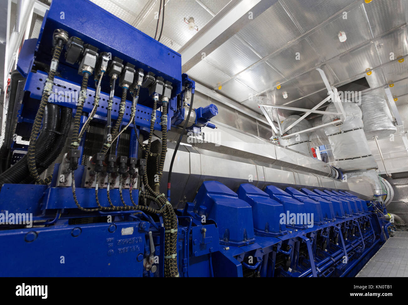 One of the four high speed engines on board Express 3 Stock Photo - Alamy