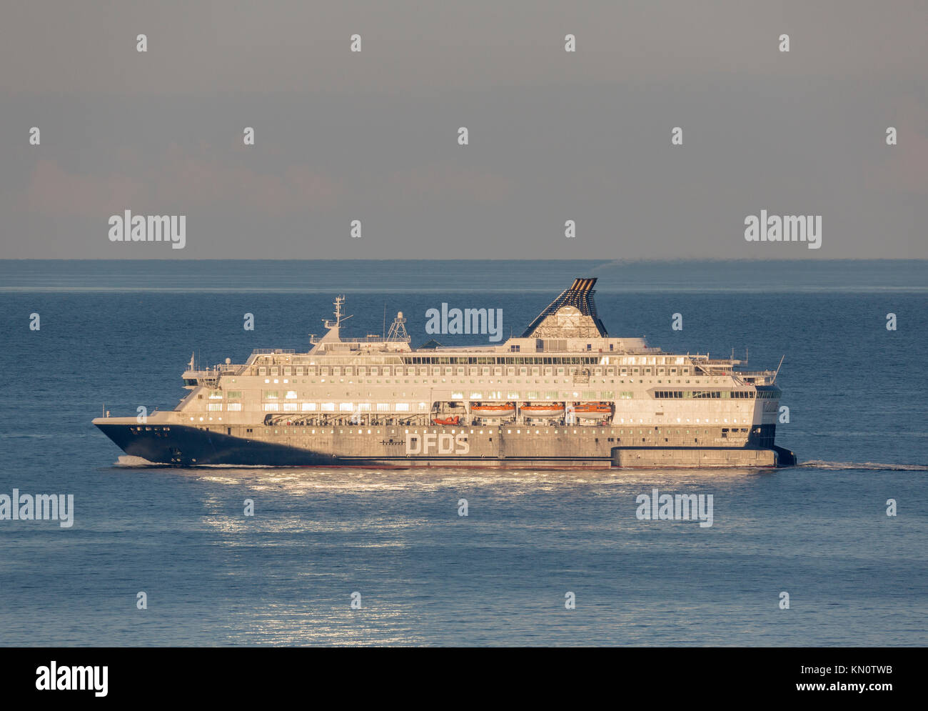 DFDS cruise ferry Pearl Seaways passes Kullen Stock Photo - Alamy