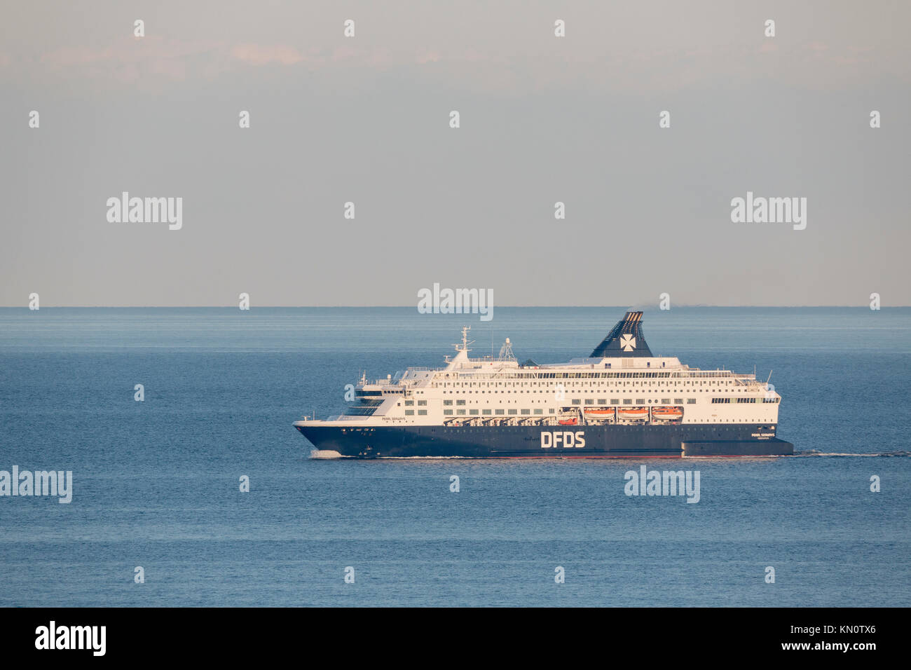 DFDS cruise ferry Pearl Seaways passes Kullen Stock Photo - Alamy