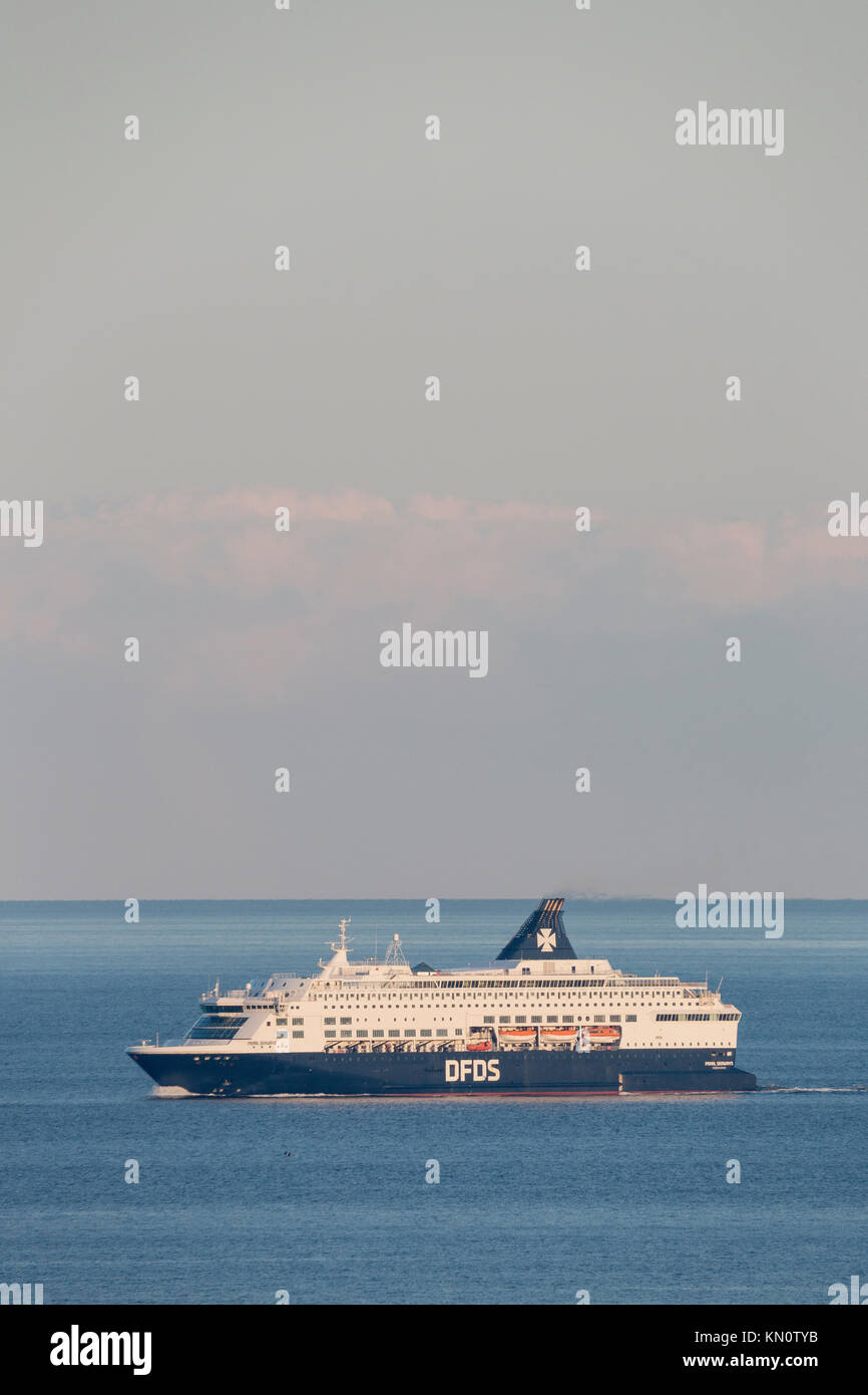 DFDS cruise ferry Pearl Seaways passes Kullen Stock Photo - Alamy