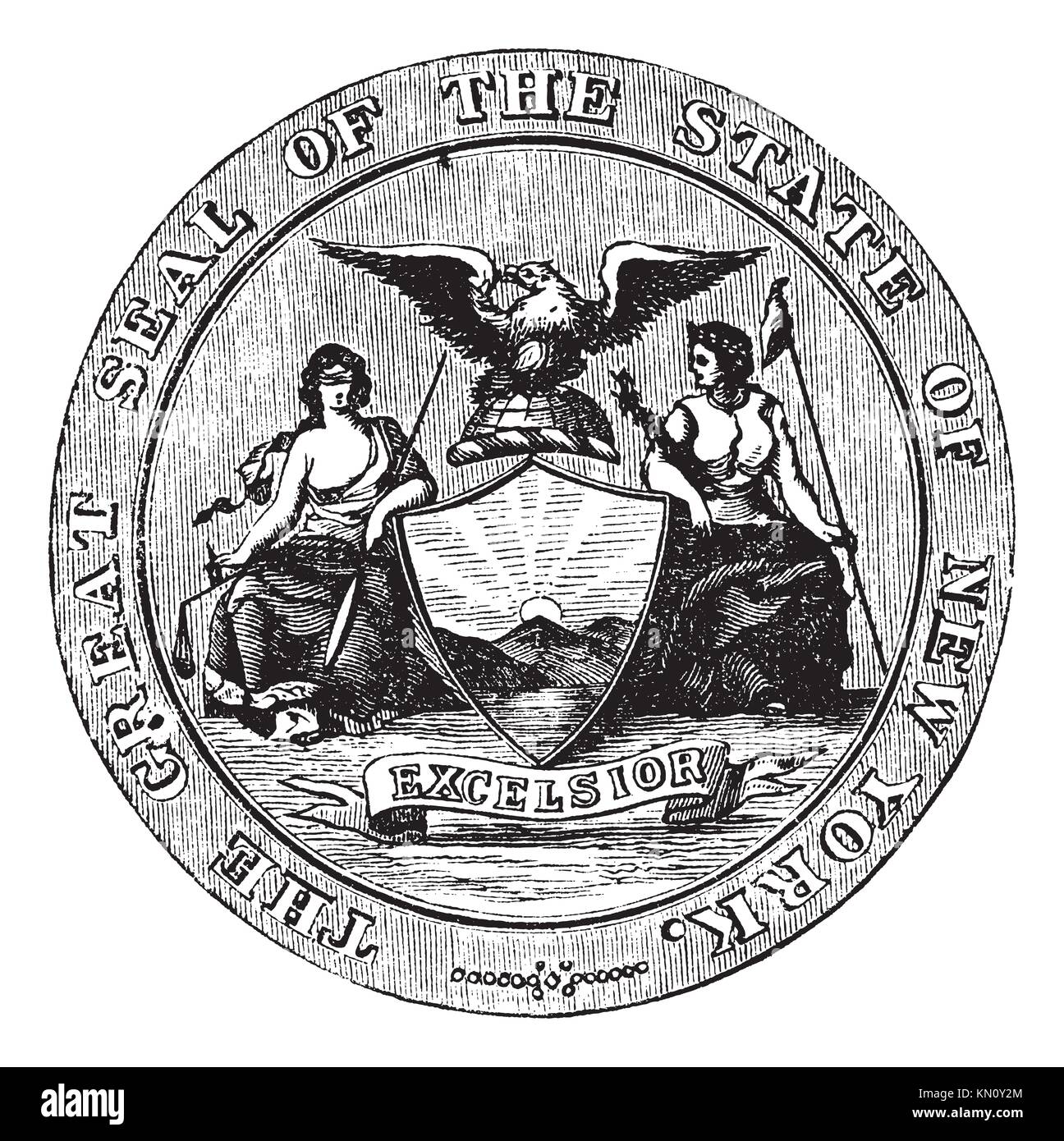 New york state seal hi-res stock photography and images - Alamy