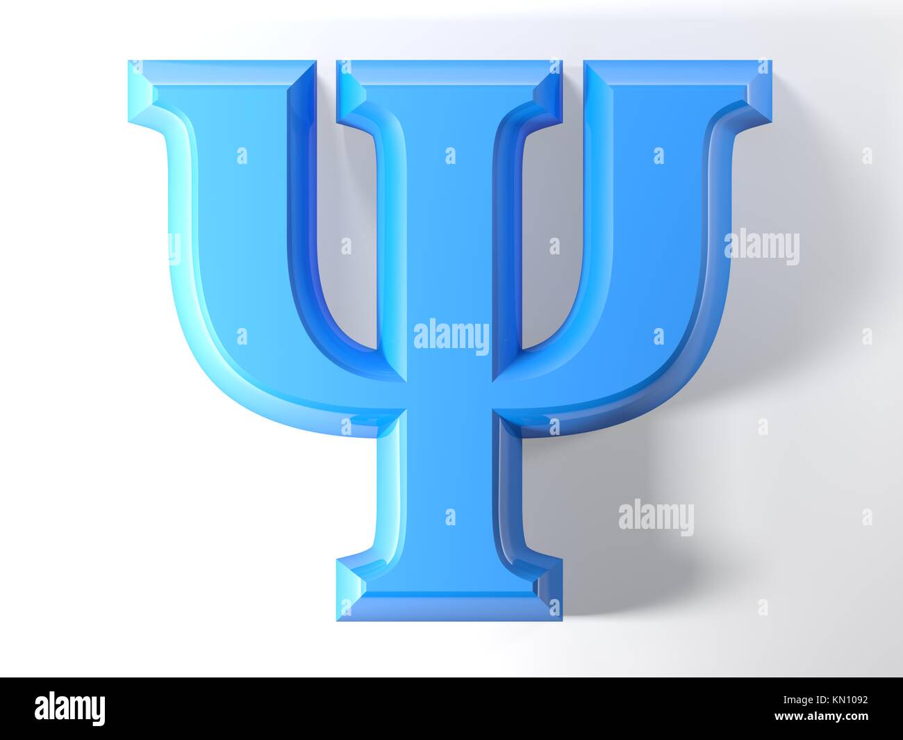 Blue 3D Psychology symbol - 3D rendering Stock Photo - Alamy