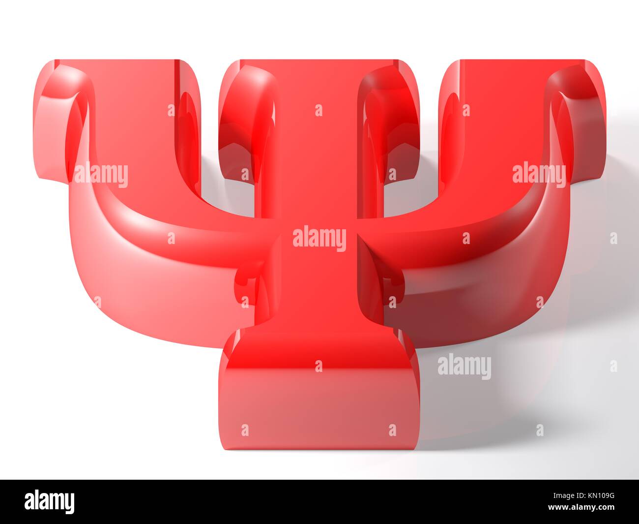 Red 3D Psychology symbol - 3D rendering Stock Photo - Alamy