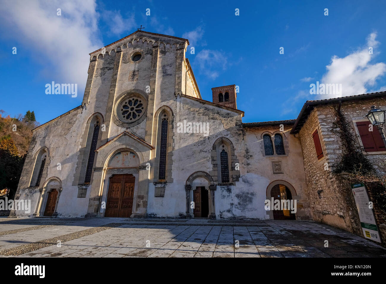 Locals and tourists visit the Christmas market in Follina in the ...