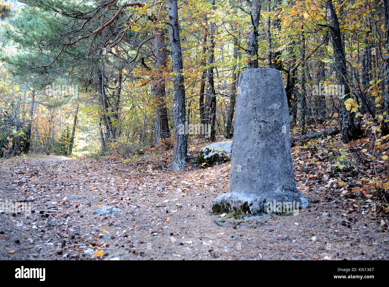 Ancient road marker hi-res stock photography and images - Alamy