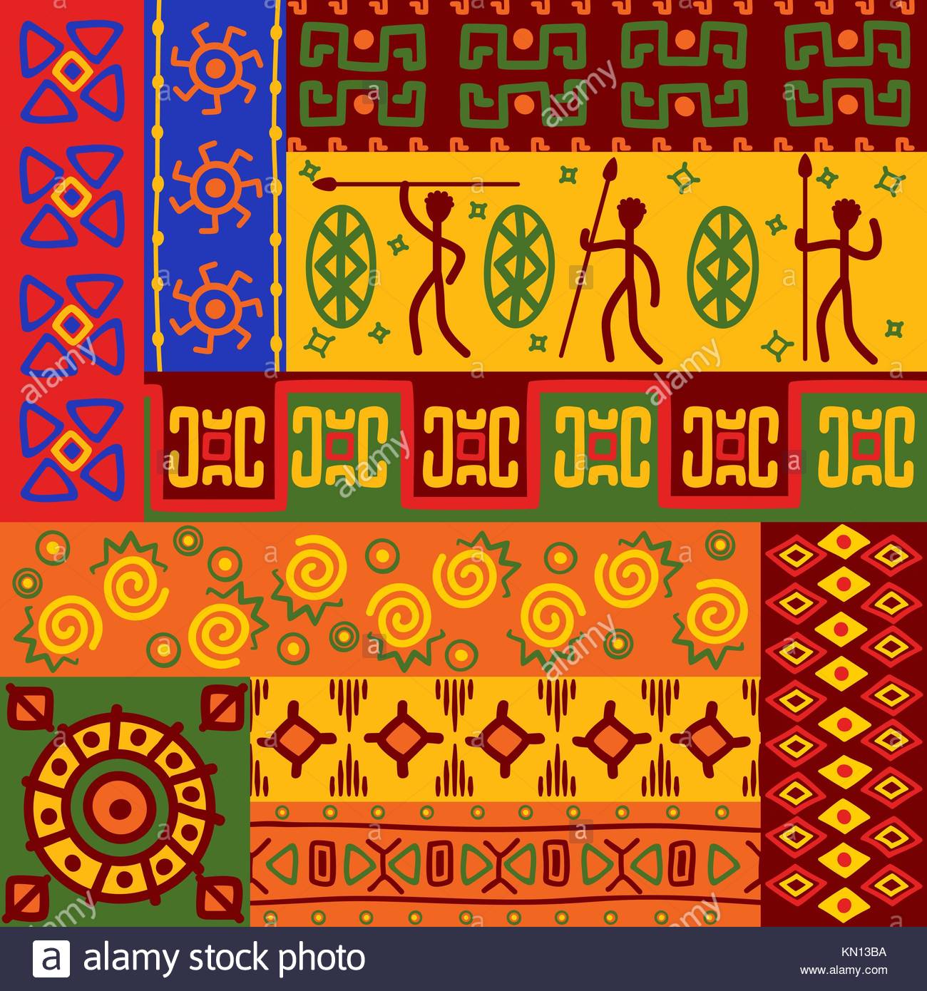 Abstract African Tribal Vintage Ethnic Stock Photos & Abstract African ...