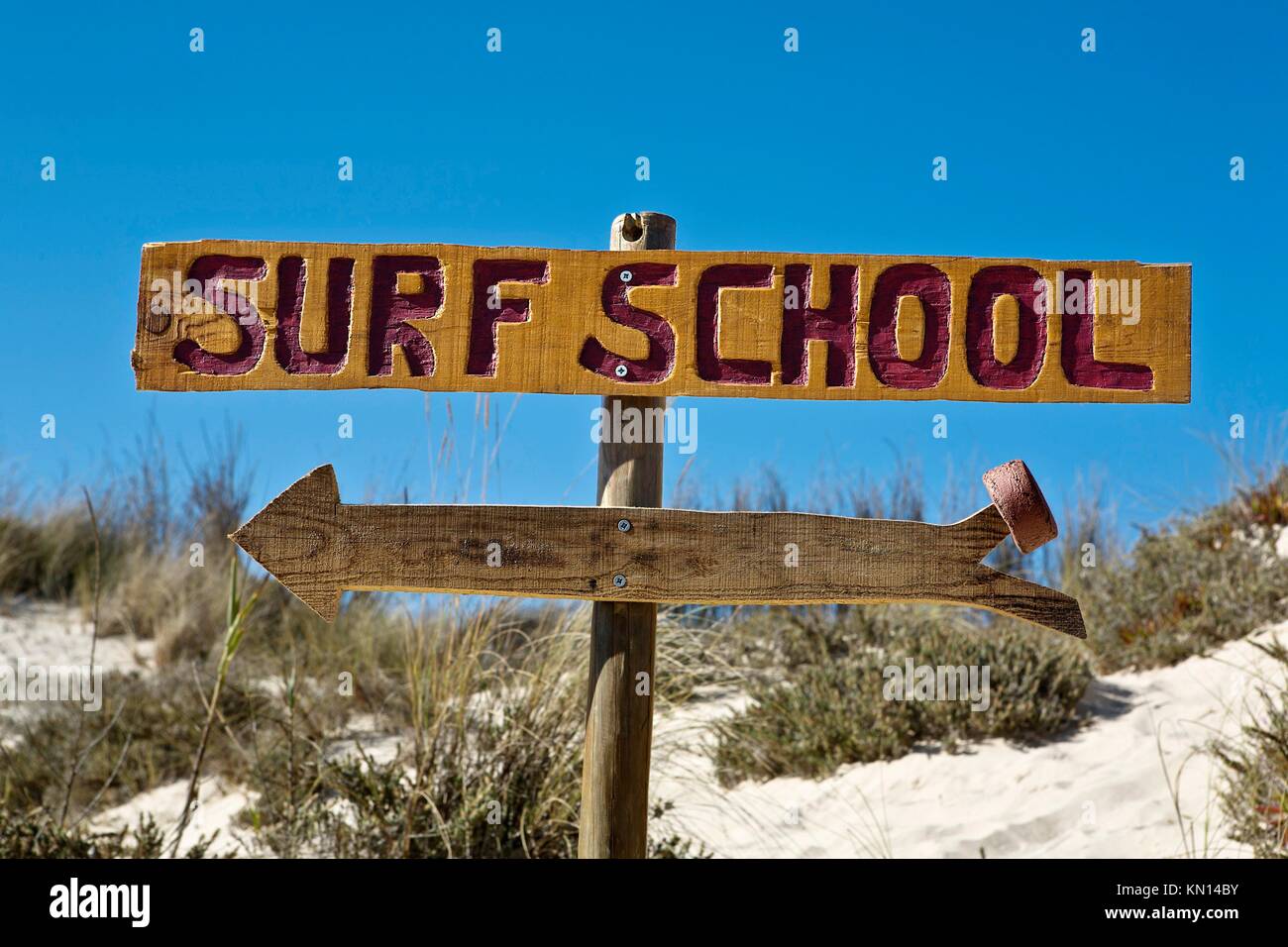 Surf school signage hi-res stock photography and images - Alamy