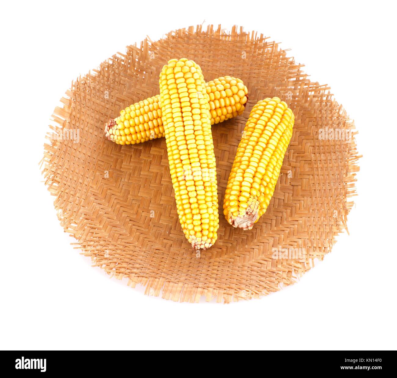 Harvesting maize Cut Out Stock Images & Pictures - Alamy