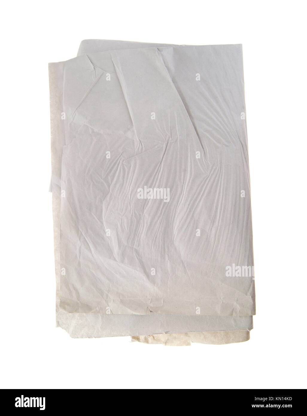 stack of old papers isolated on white background Stock Photo - Alamy