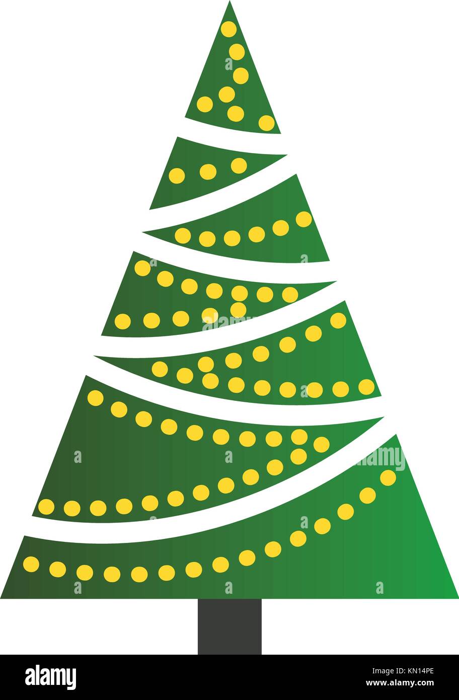 Christmas Tree on white background Stock Vector Image & Art - Alamy