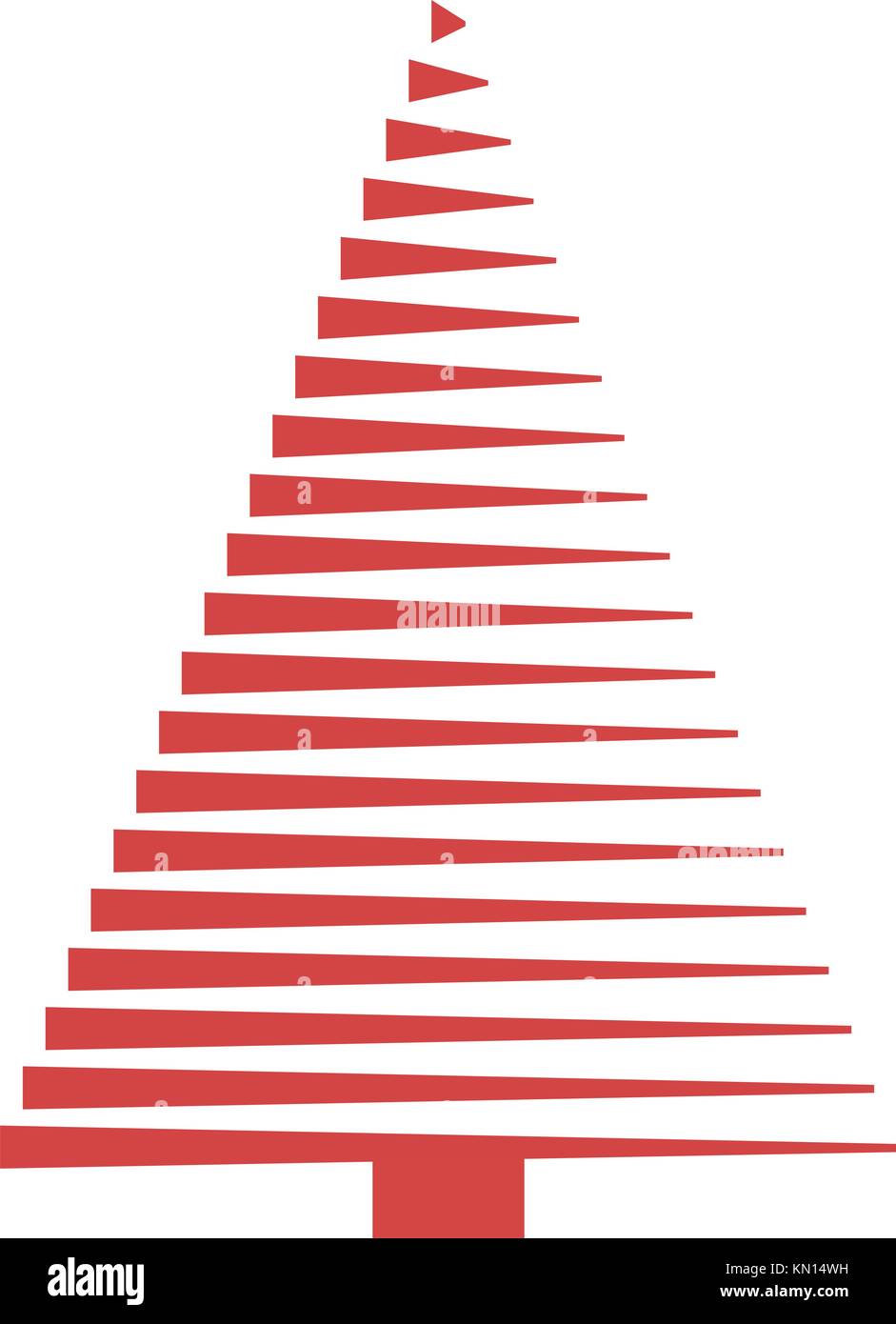 Christmas Tree on white background Stock Vector Image & Art - Alamy