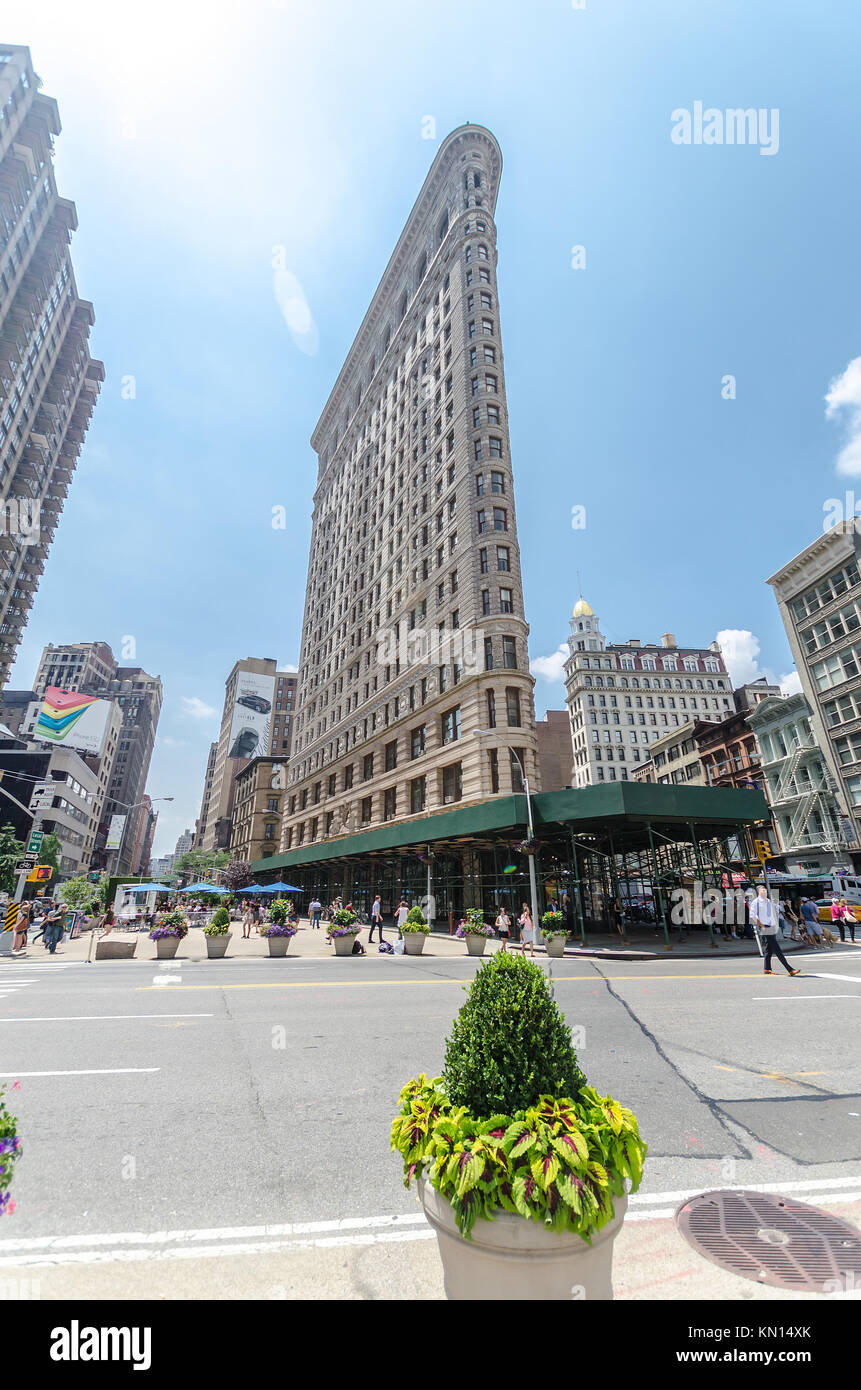 NEW YORK CITY - JUL 22: Flatiron Building in NYC as seen on July 22 ...