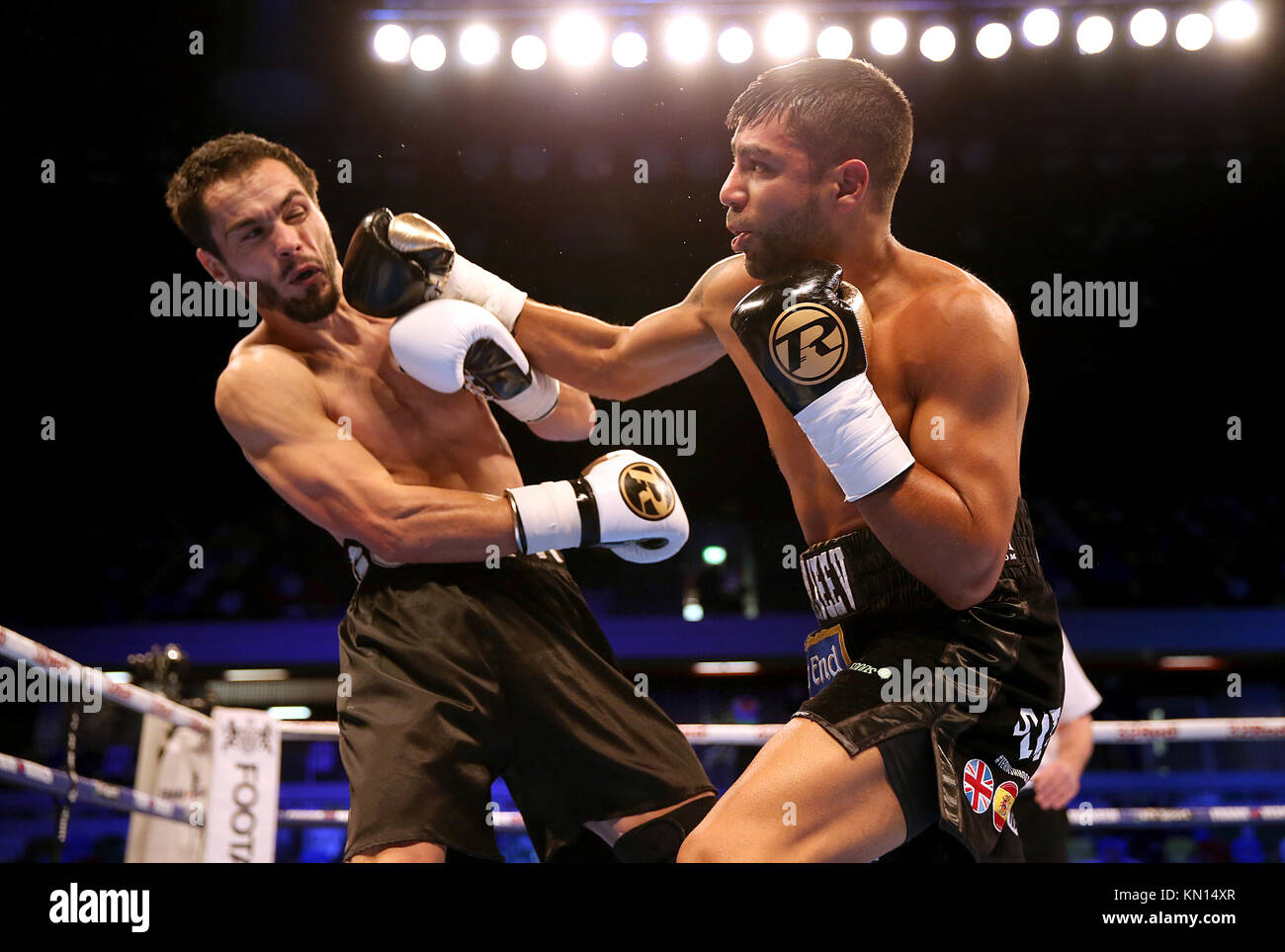 Ivan Godor (left) in action against Sanjeev Sahota during their ...