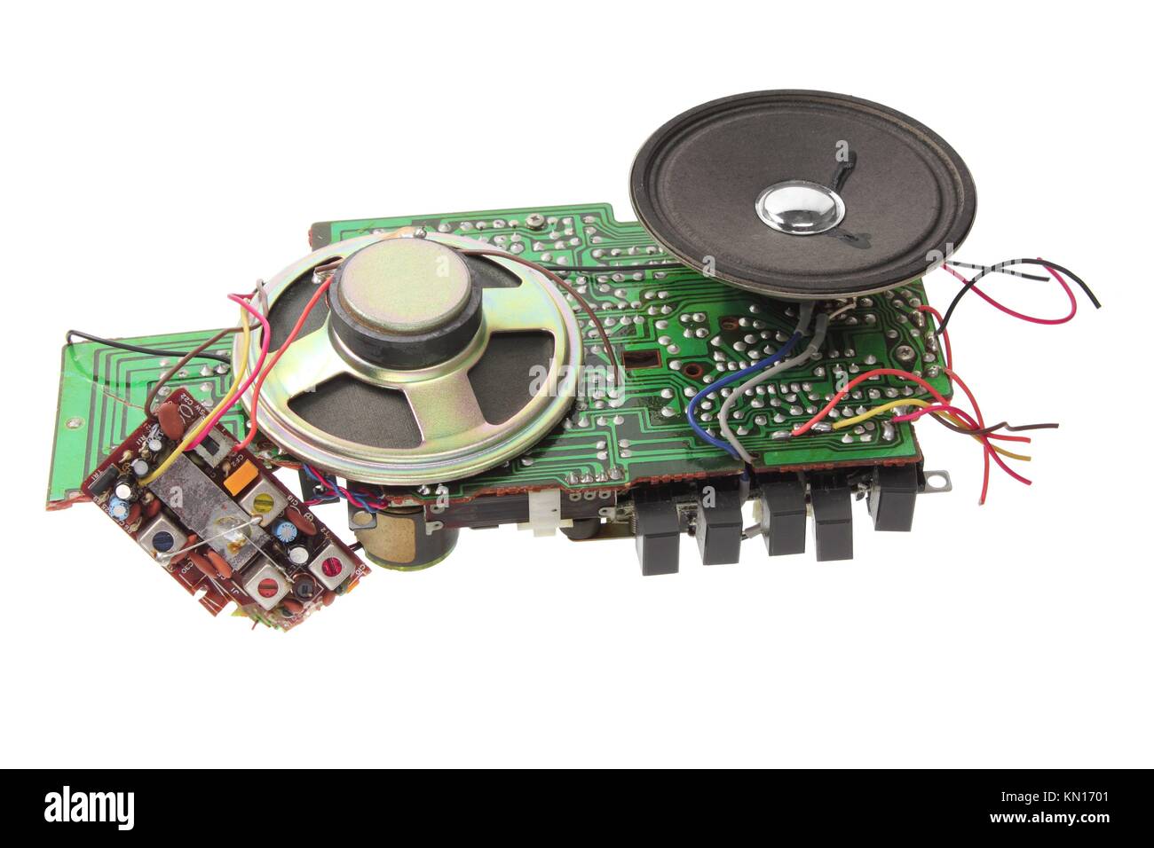 Broken radio cassette player Cut Out Stock Images & Pictures - Alamy