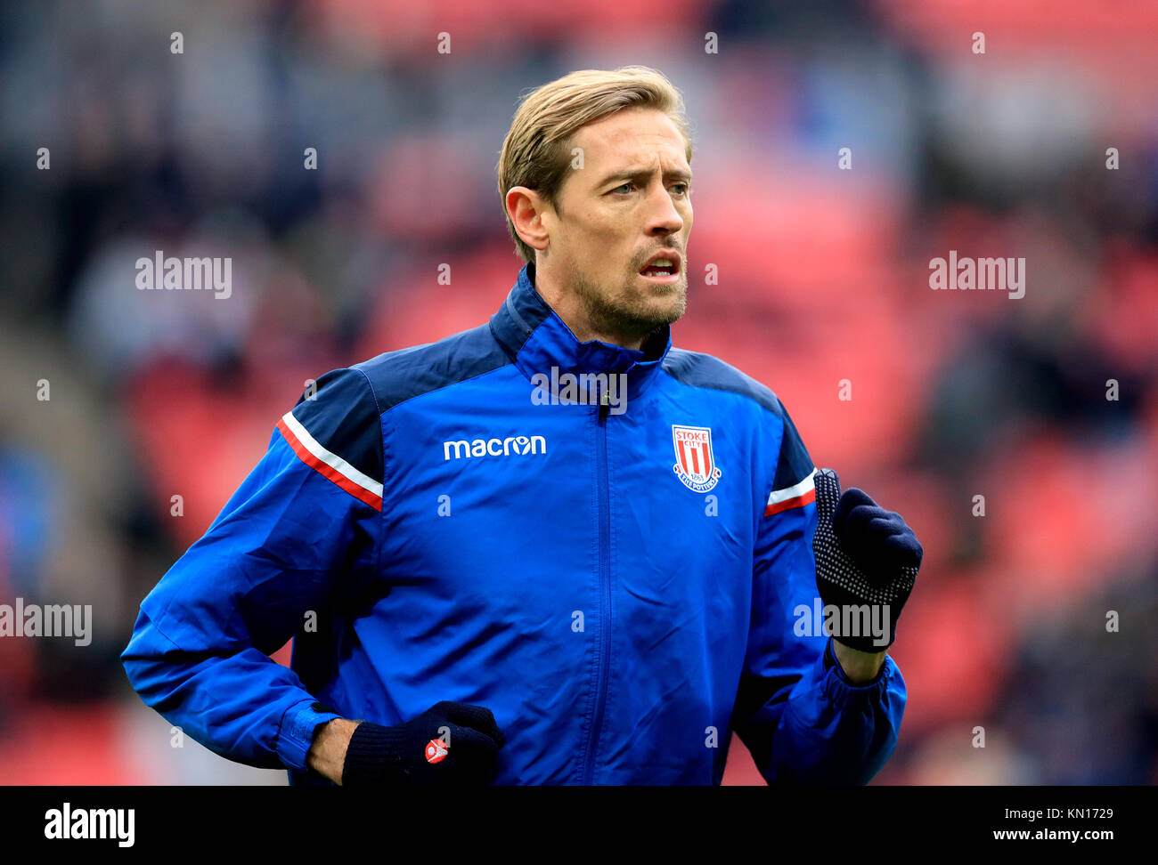 Stoke City's Peter Crouch during the Premier League match at Wembley ...