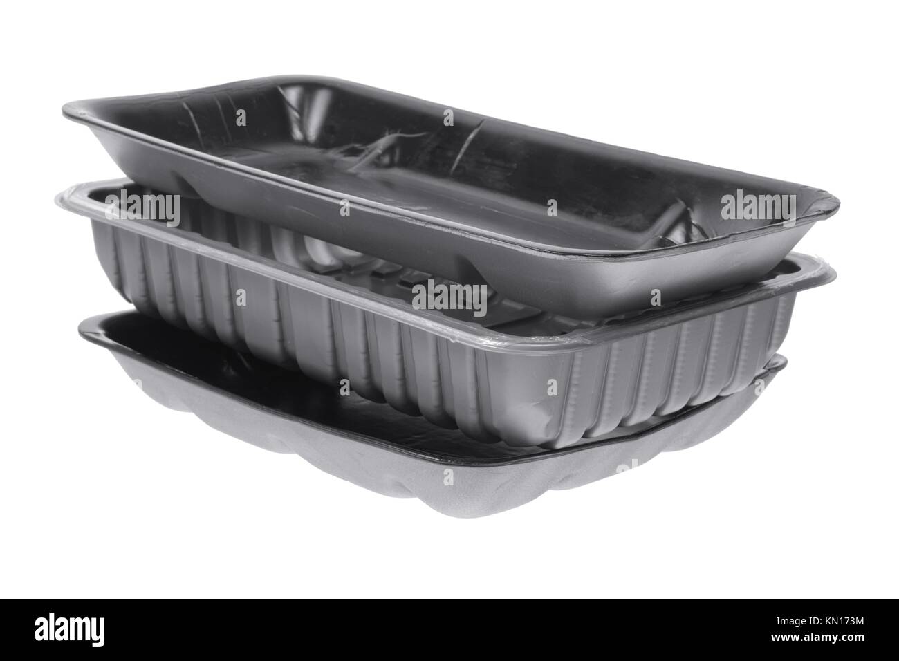 Plastic food trays Cut Out Stock Images & Pictures - Alamy