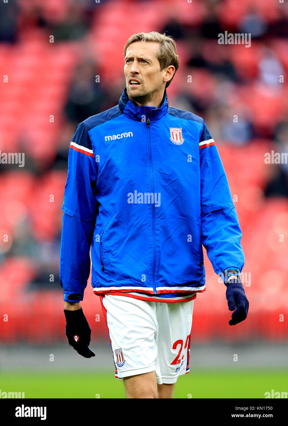 Stoke City's Peter Crouch during the Premier League match at Wembley ...
