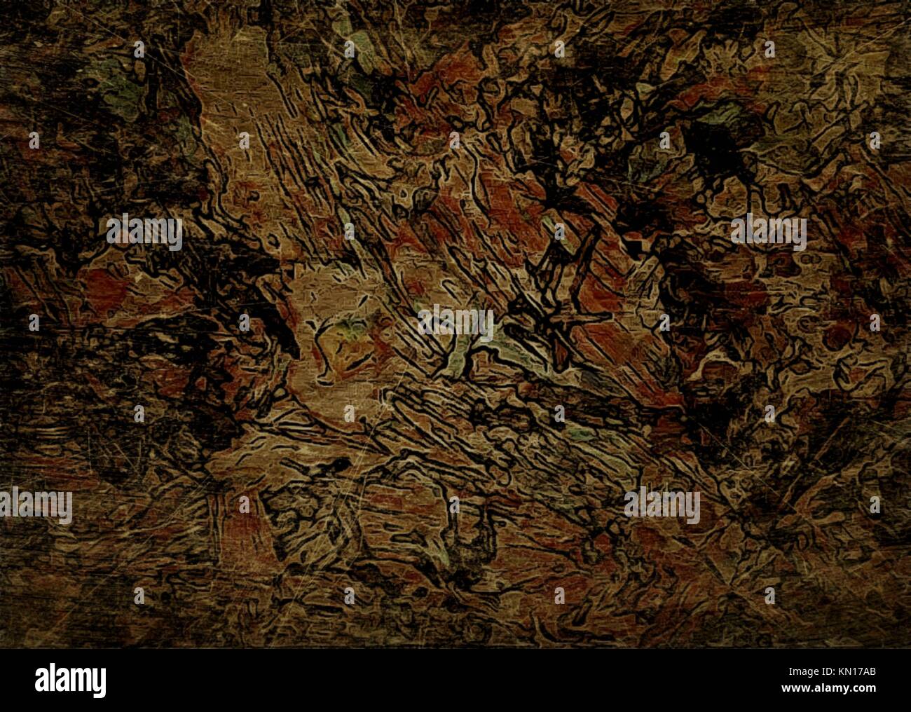 Illustration of abstract color background of chaotic brush strokes of ...